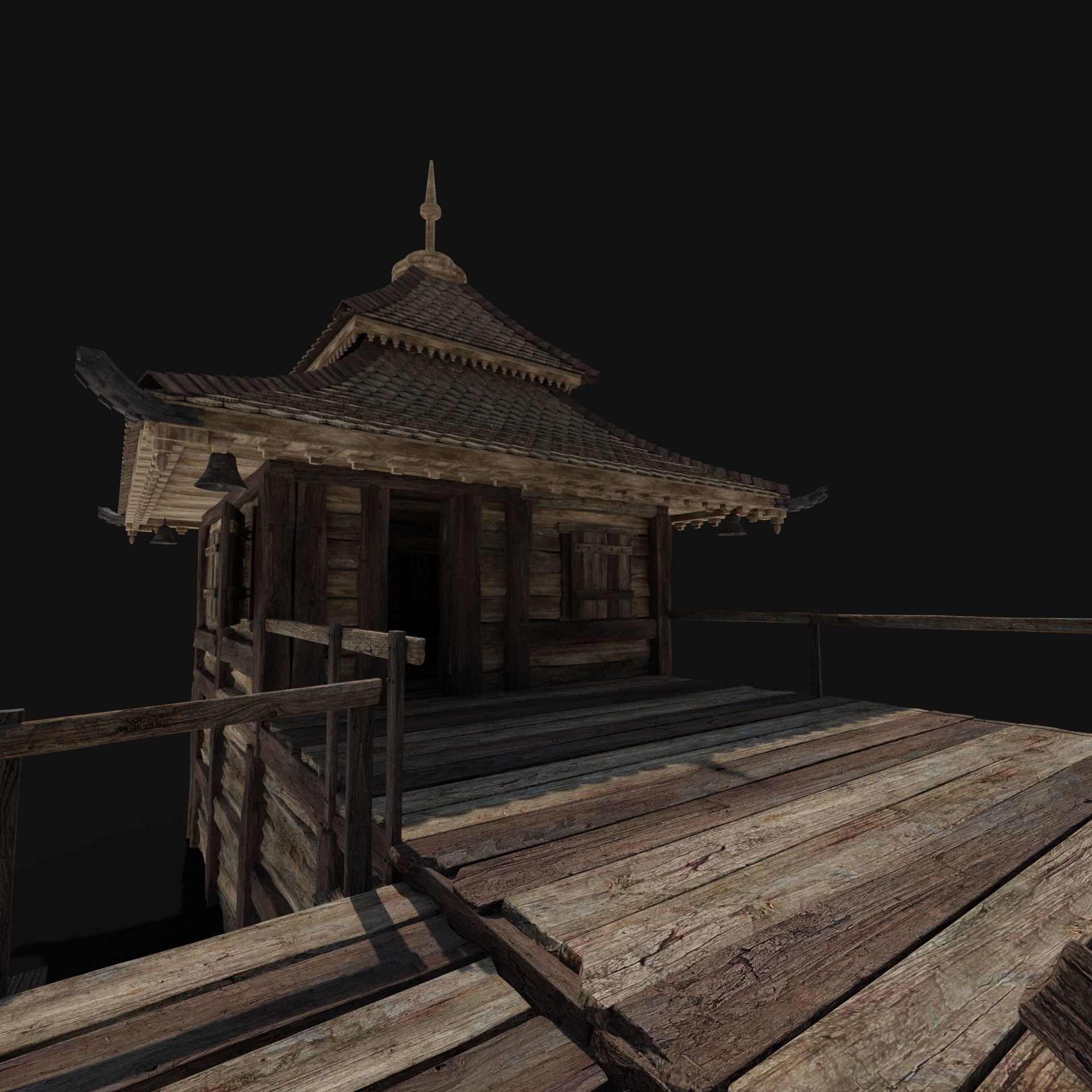 3D model FEUDAL JAPAN CHINESE HOUSE DOJO HUT SAMURAI NINJA COLLECTION ...