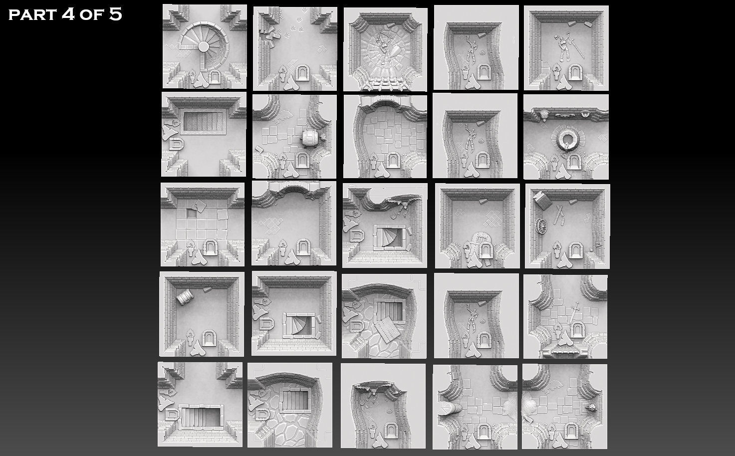 Dungeonquest Revised Edition 3d Tileset 3D model 3D printable | CGTrader