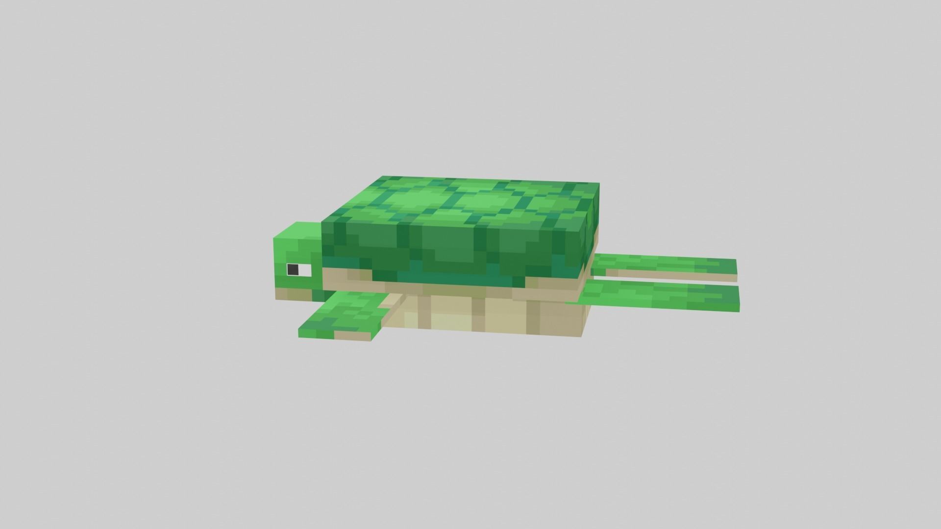 3D model Minecraft Turtle VR / AR / low-poly | CGTrader