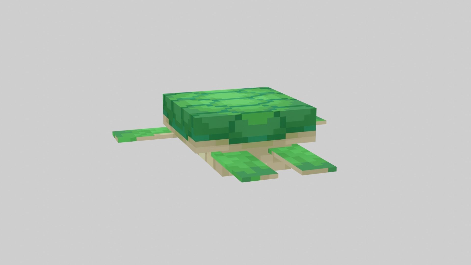 3D model Minecraft Turtle VR / AR / low-poly | CGTrader