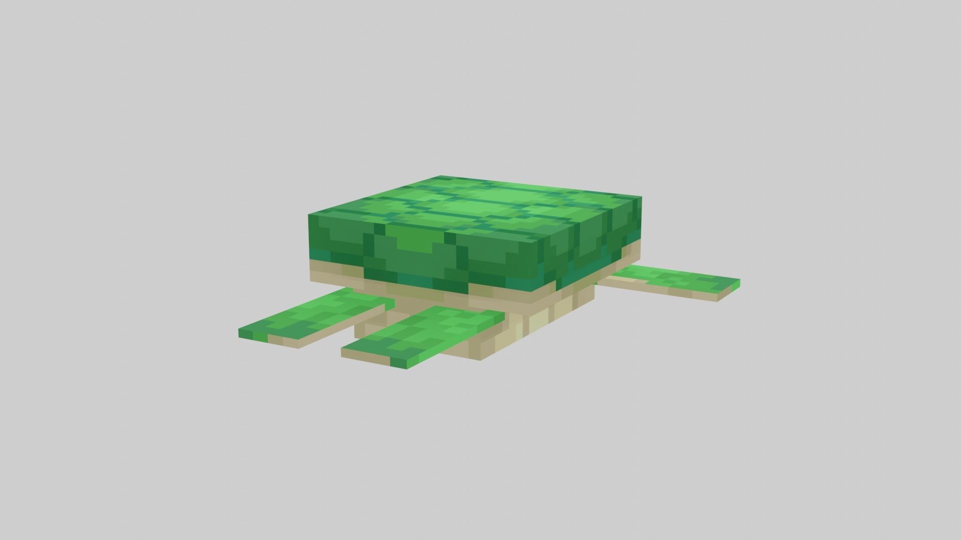 3D model Minecraft Turtle VR / AR / low-poly | CGTrader
