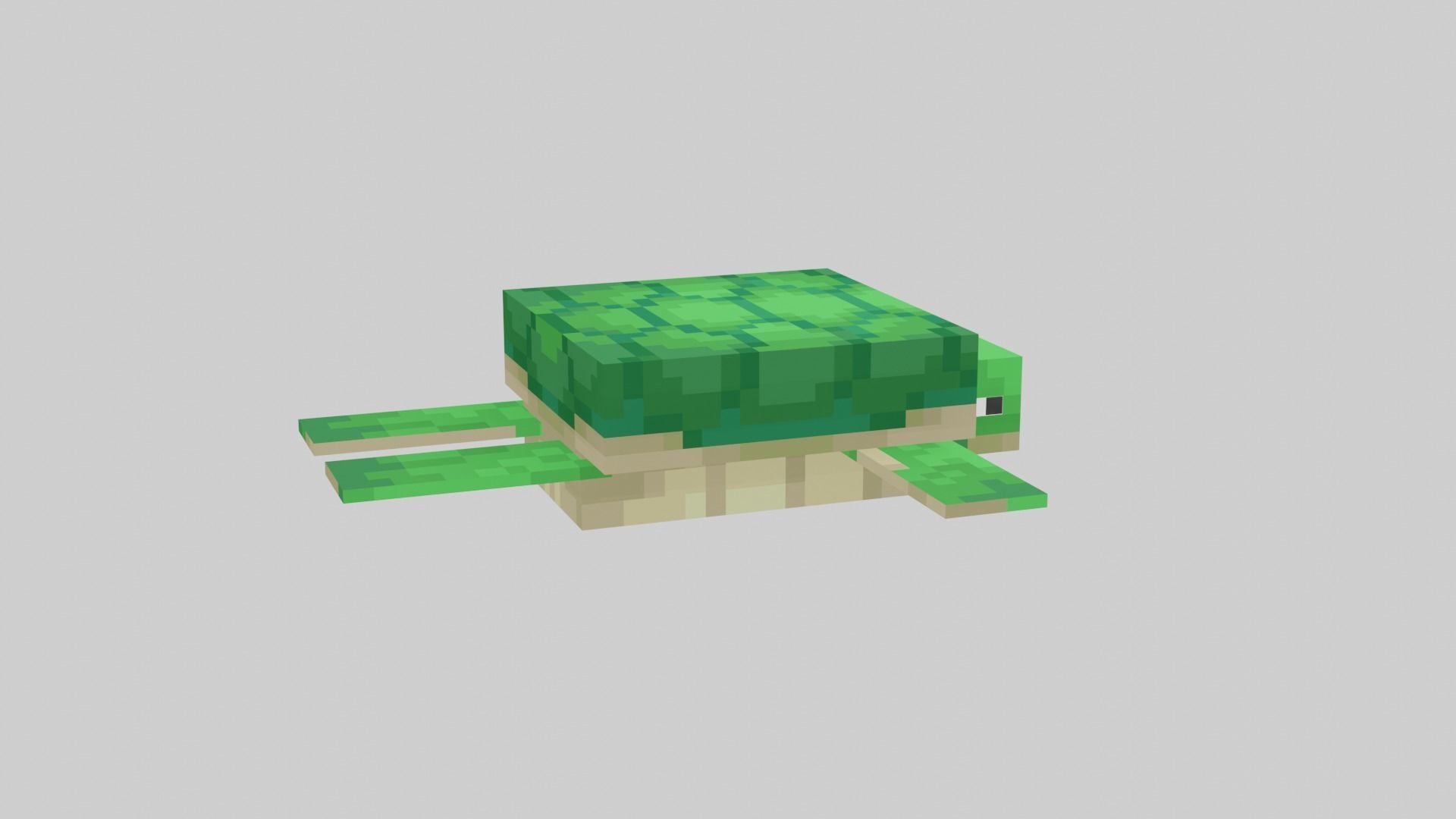 3D model Minecraft Turtle VR / AR / low-poly | CGTrader