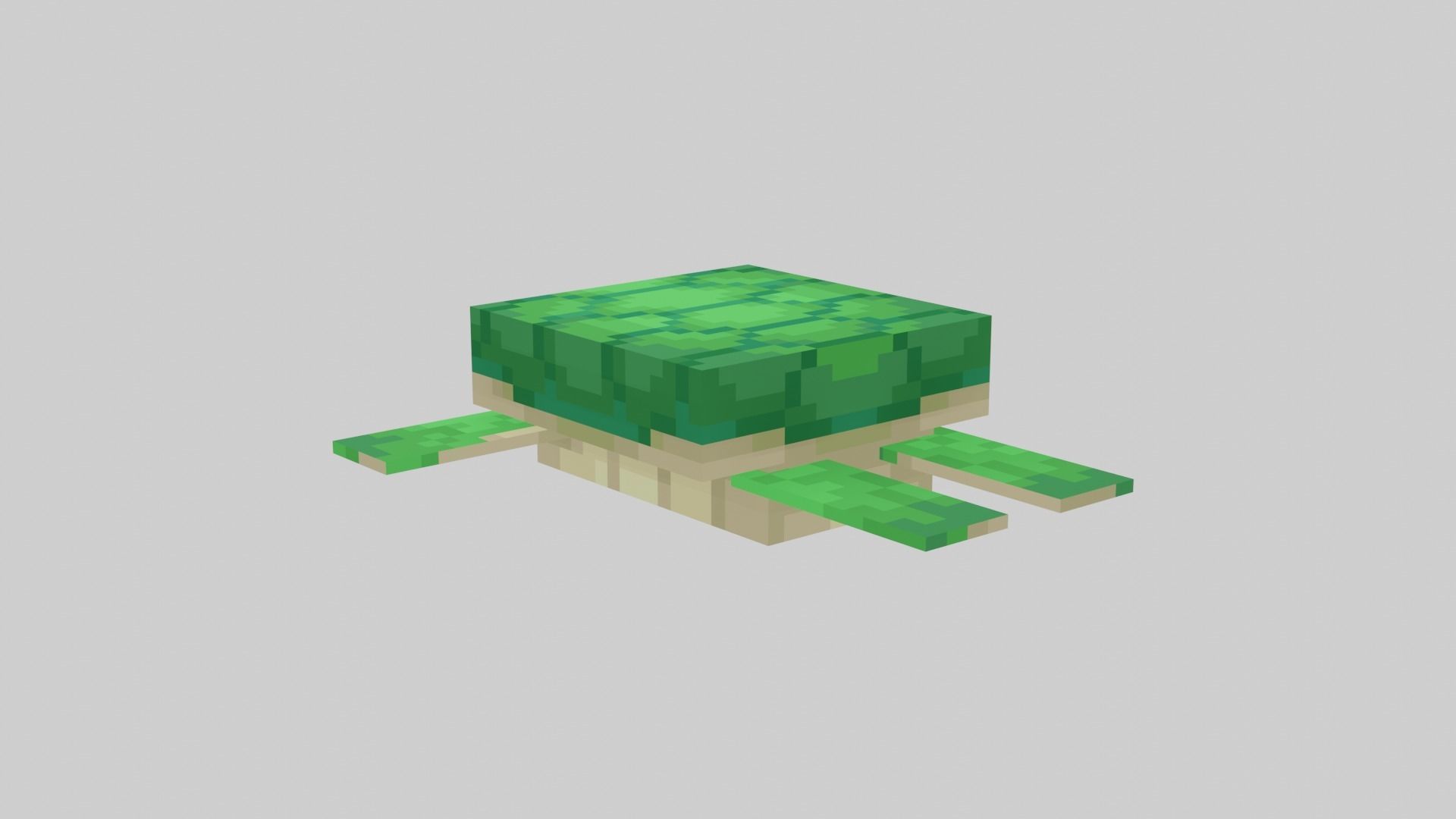 3D model Minecraft Turtle VR / AR / low-poly | CGTrader