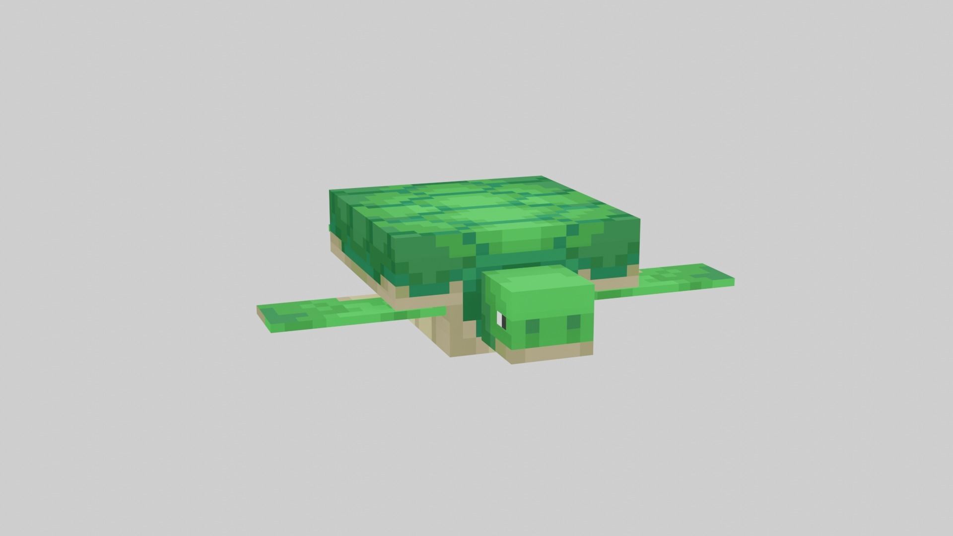 3D model Minecraft Turtle VR / AR / low-poly | CGTrader