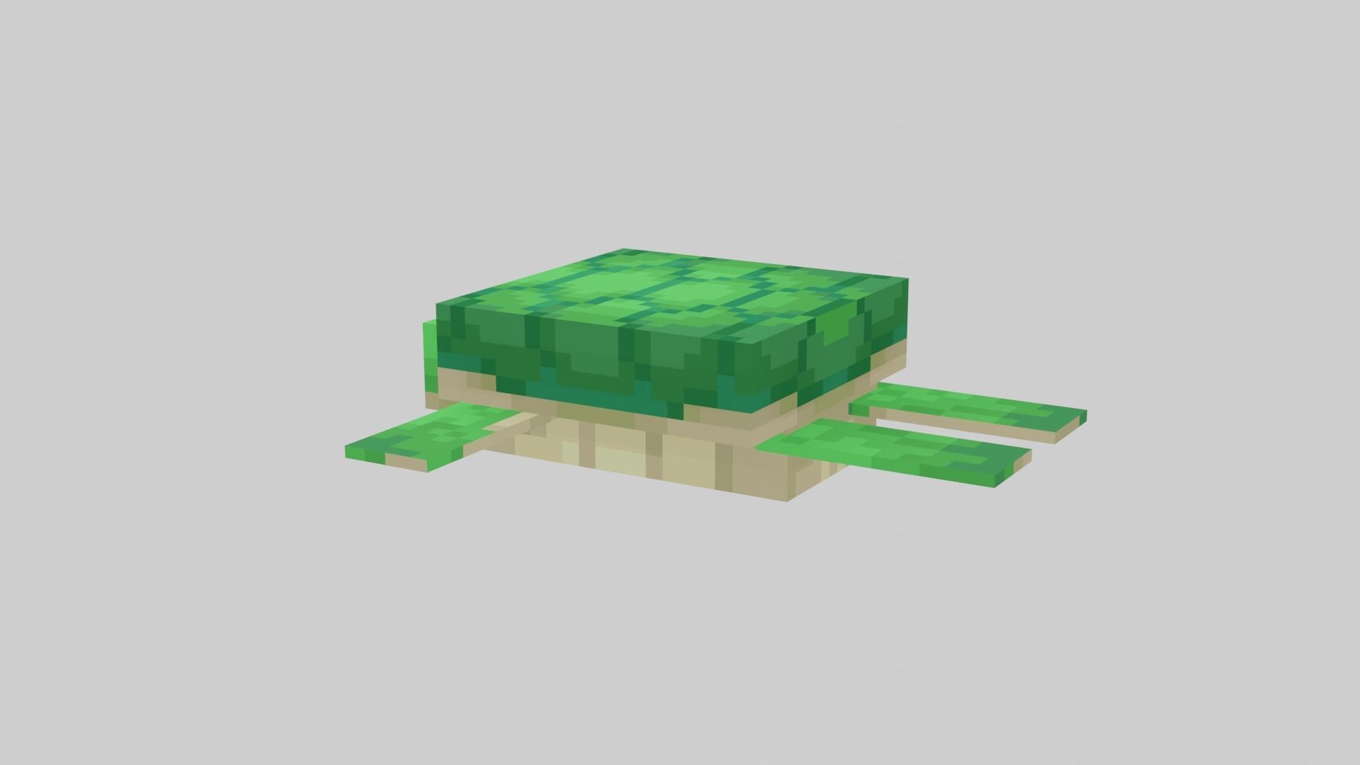 3D model Minecraft Turtle VR / AR / low-poly | CGTrader