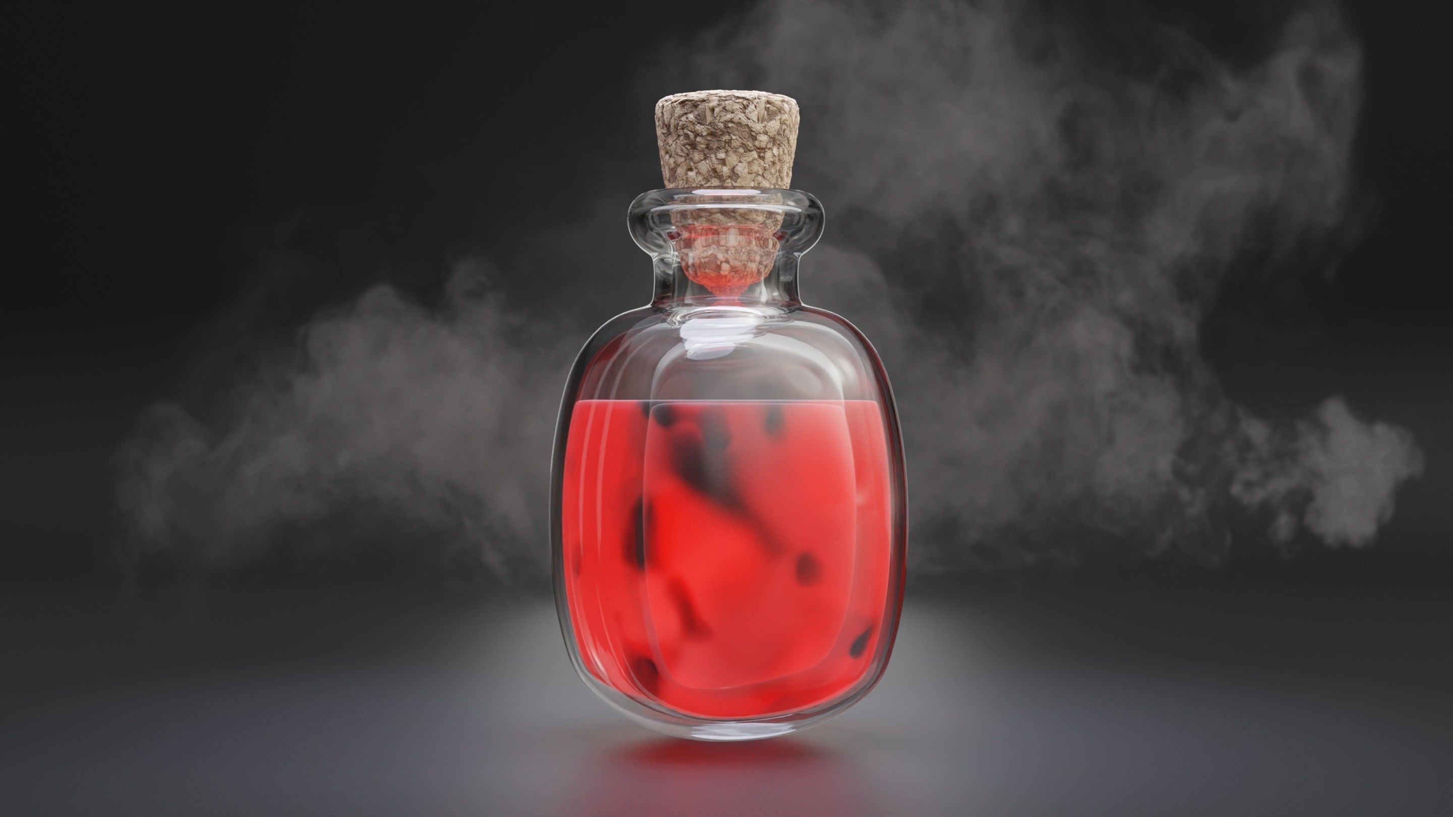 Wizard Magic Potion Bottles SET 1 3D model | CGTrader