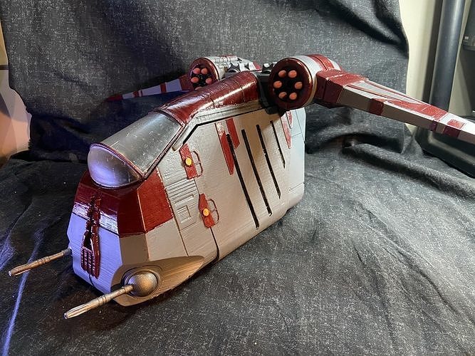 Mini Rig LAAT Original Concept Clone Attack Transport CAT 3D model 3D ...