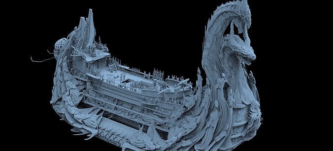 Kharon the Ferryman Ship 2 3D model | CGTrader
