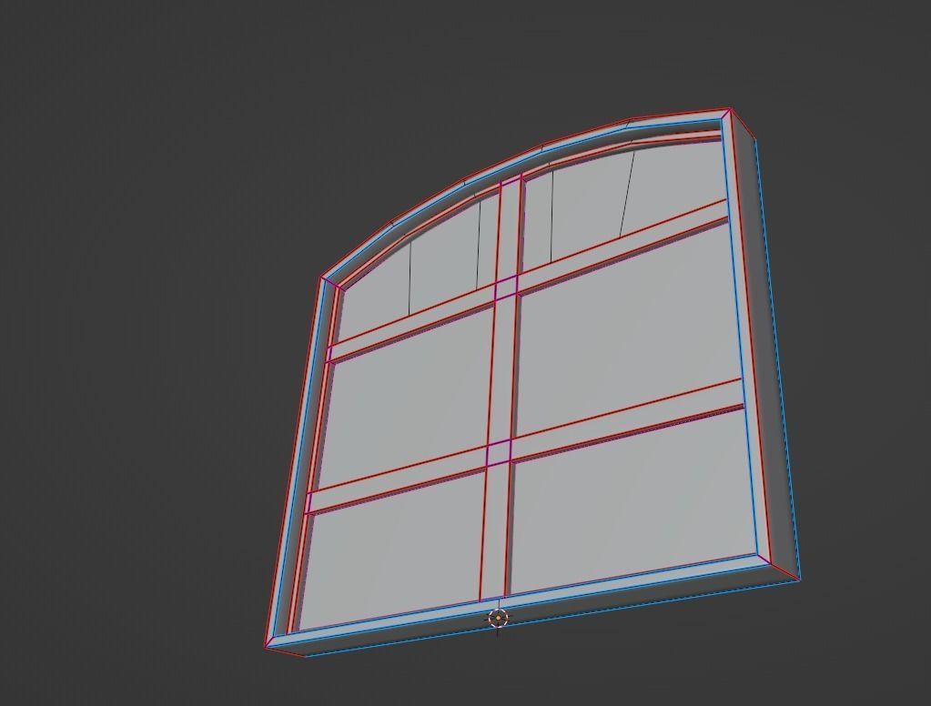 3D model Simple Arc Window VR / AR / low-poly | CGTrader