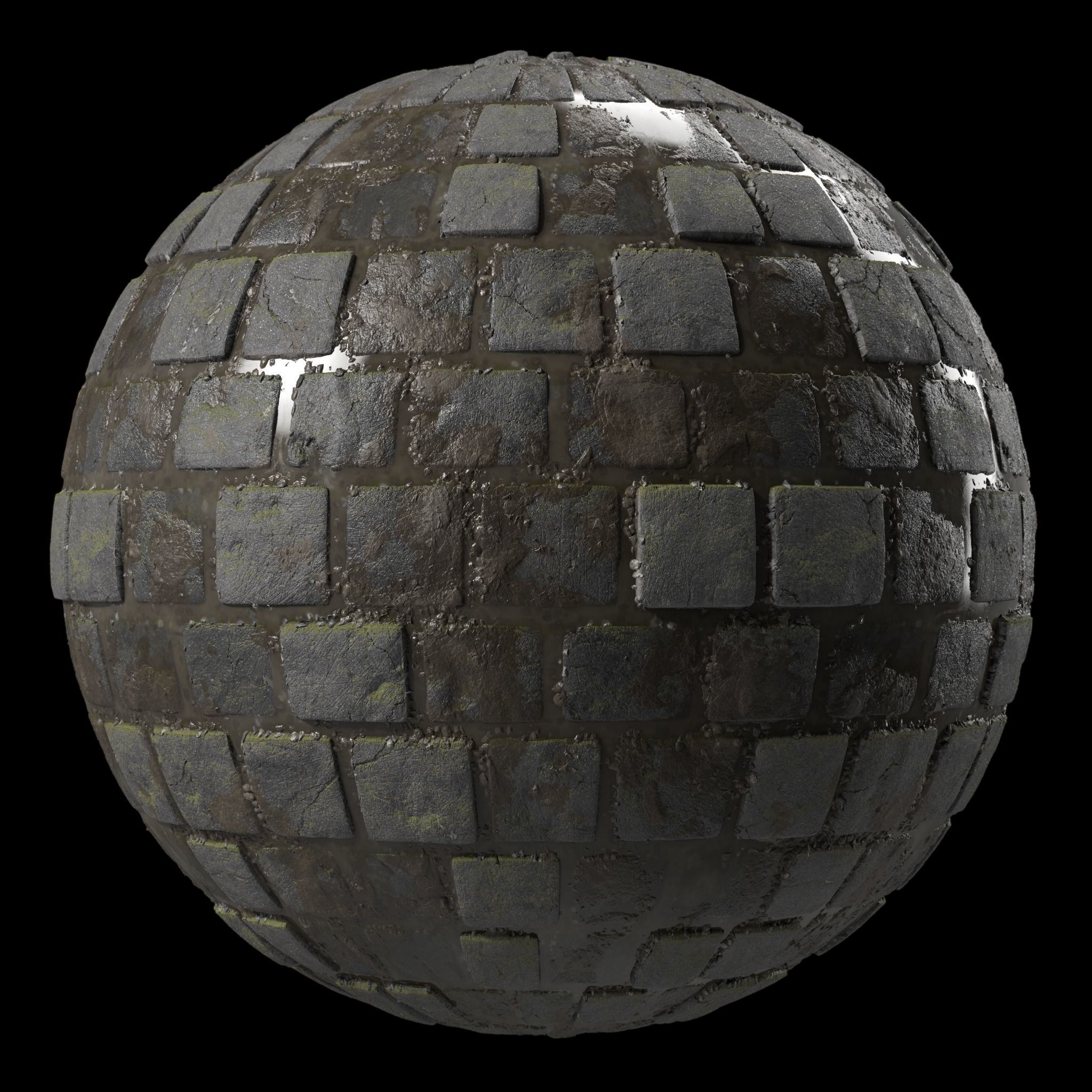 Texture Pavement Materials 27- Slat Stone Paving - Pbr 4k Seamless VR ...