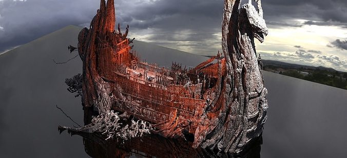 Kharon the Ferryman Grand Ship 3D model | CGTrader