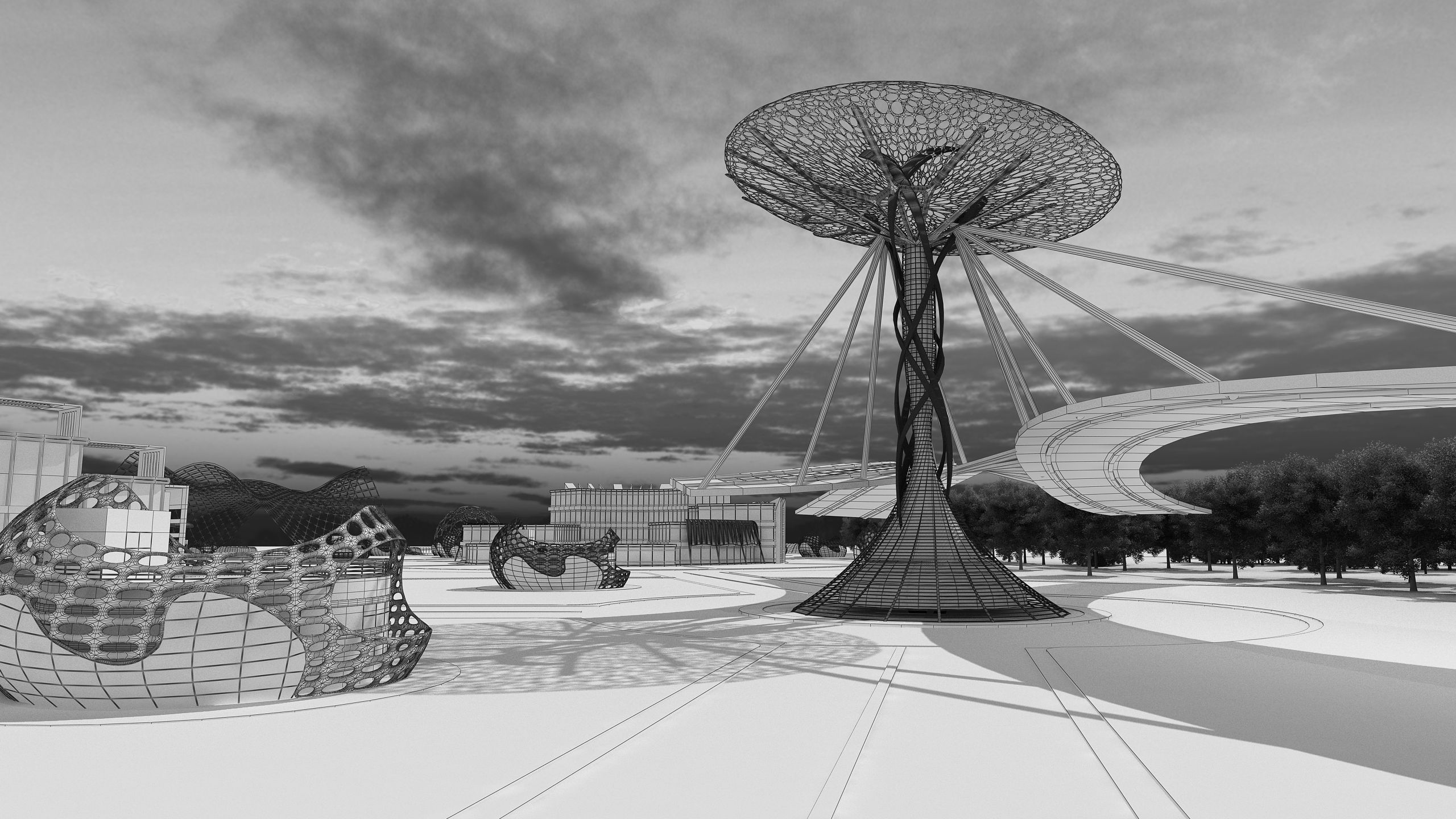 0179 - Tourist Resort Architecture 3D Project - 2D Drawing 3D model ...