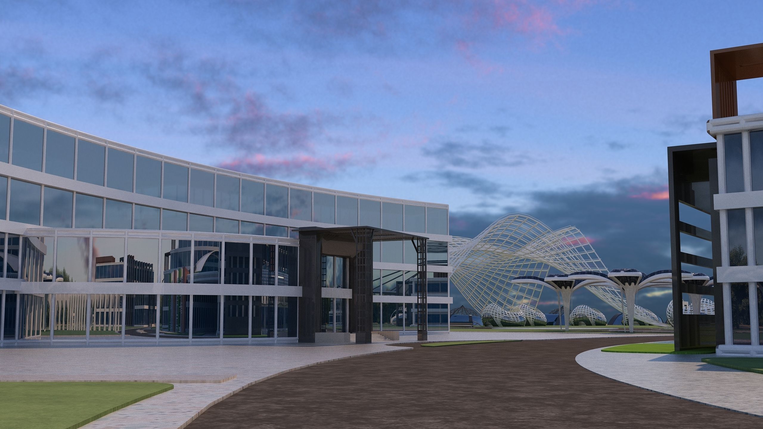 0179 - Tourist Resort Architecture 3D Project - 2D Drawing 3D model ...