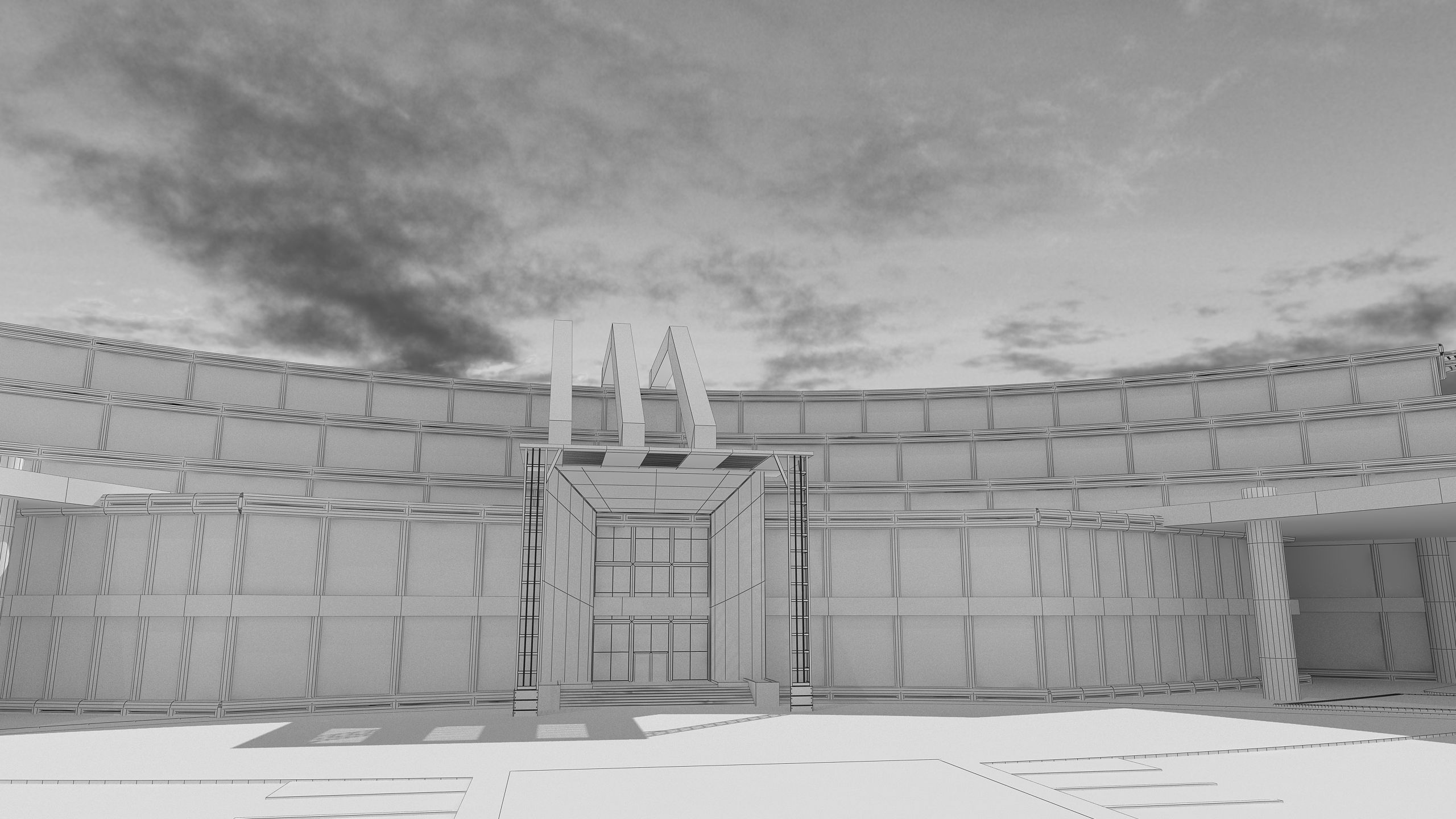 0179 - Tourist Resort Architecture 3D Project - 2D Drawing 3D model ...