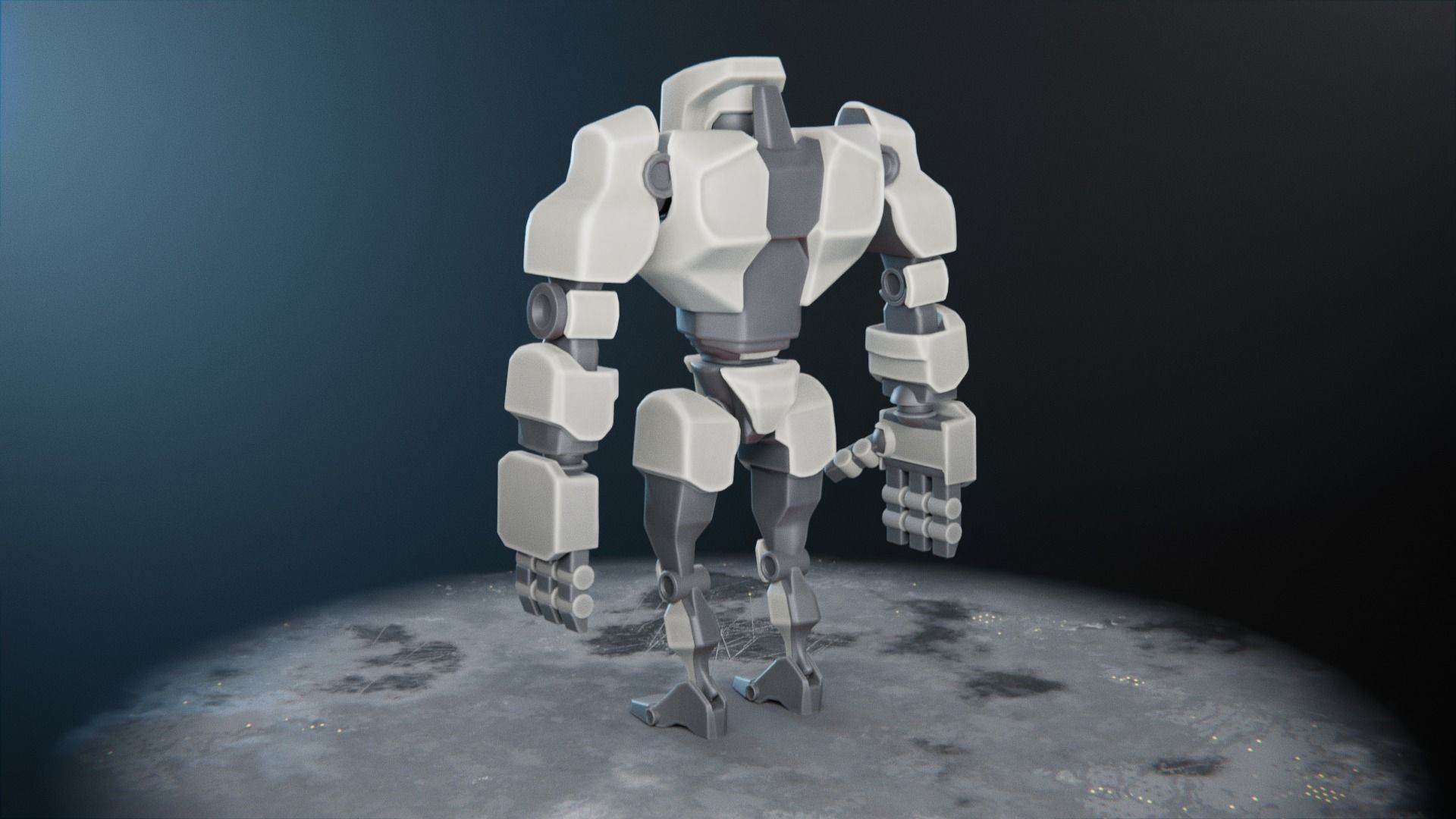 Stylized Robot free VR / AR / low-poly 3D model rigged | CGTrader
