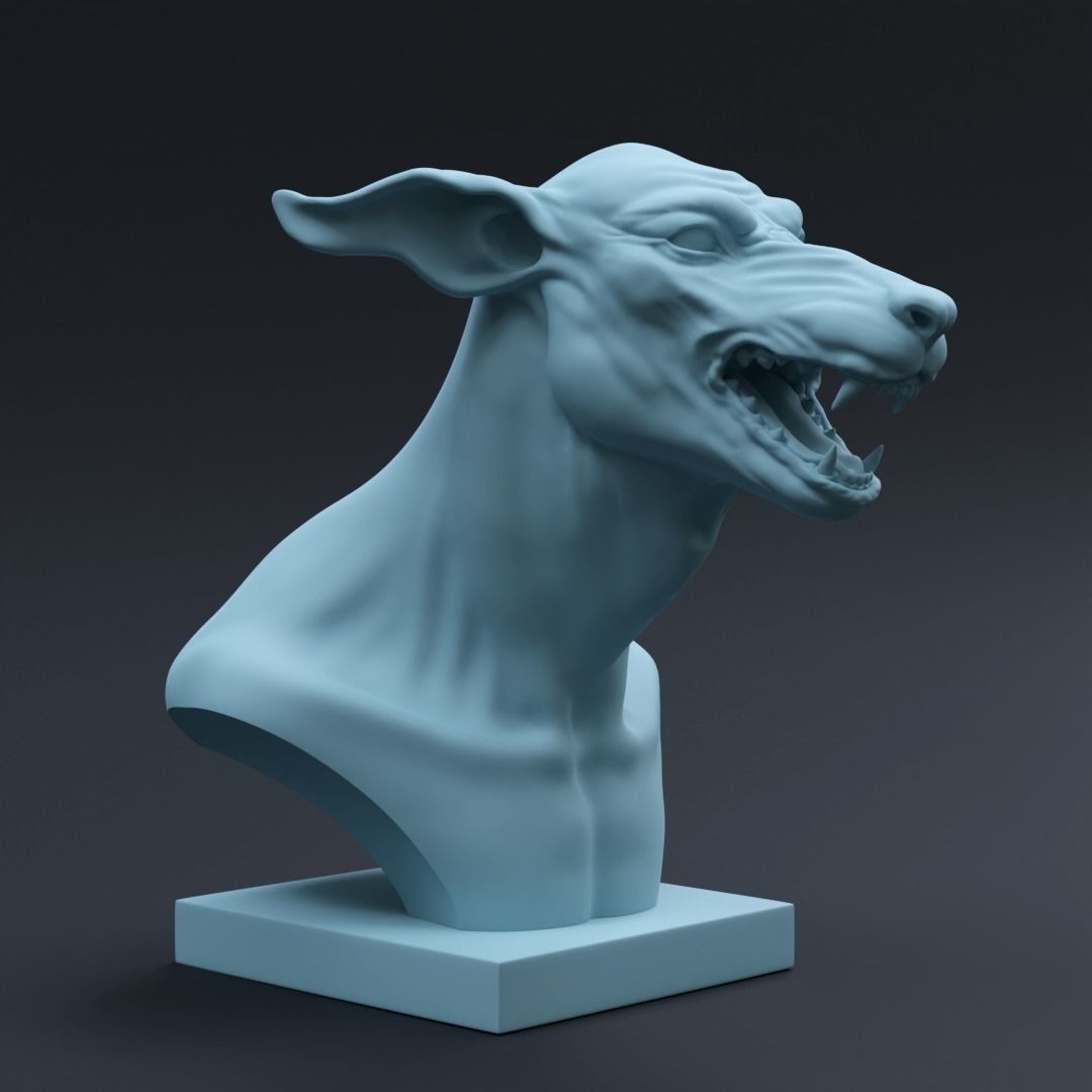 Canine Sculpt 3D model 3D printable | CGTrader
