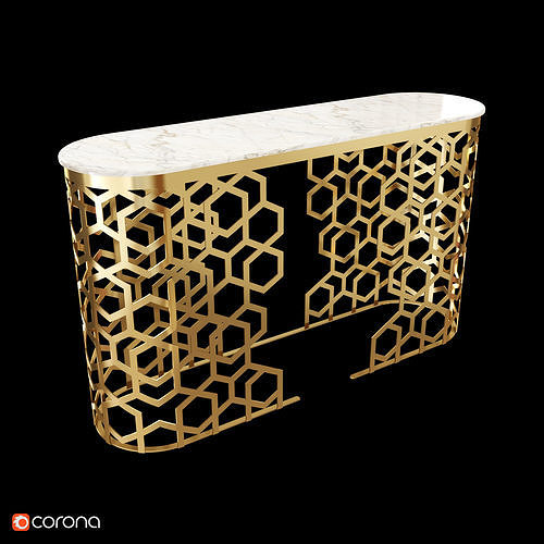 3D model Marble console table VR / AR / low-poly | CGTrader