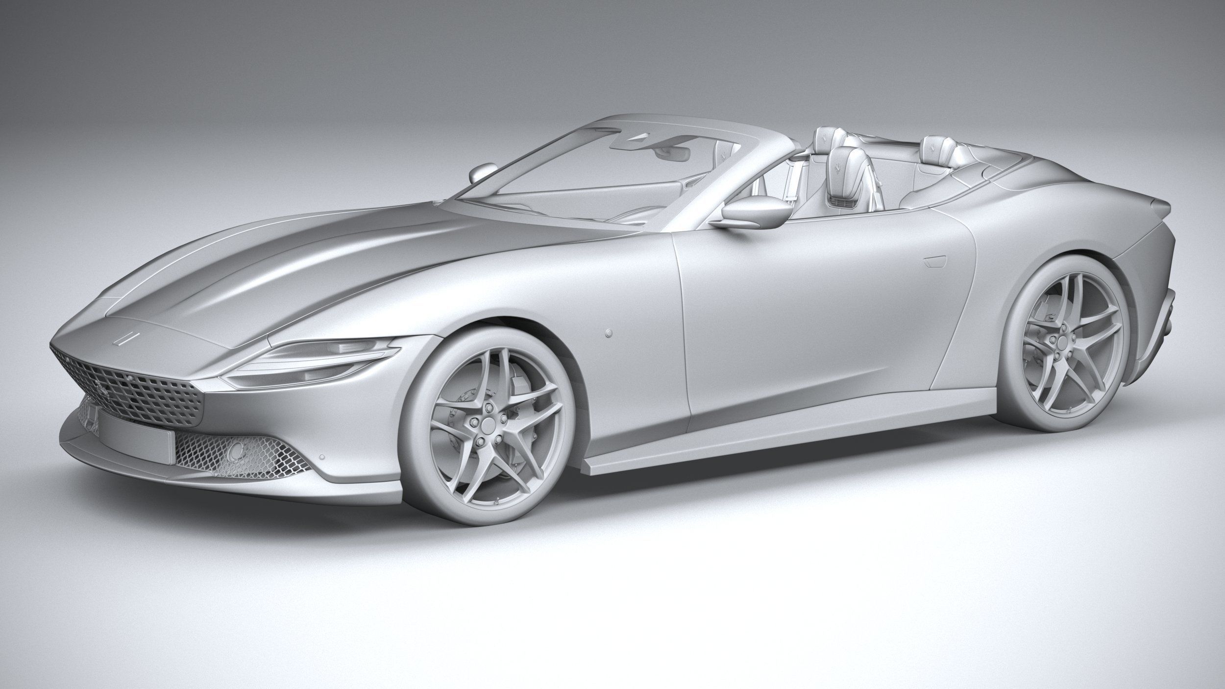 Ferrari Roma Spider 2024 3D model | CGTrader