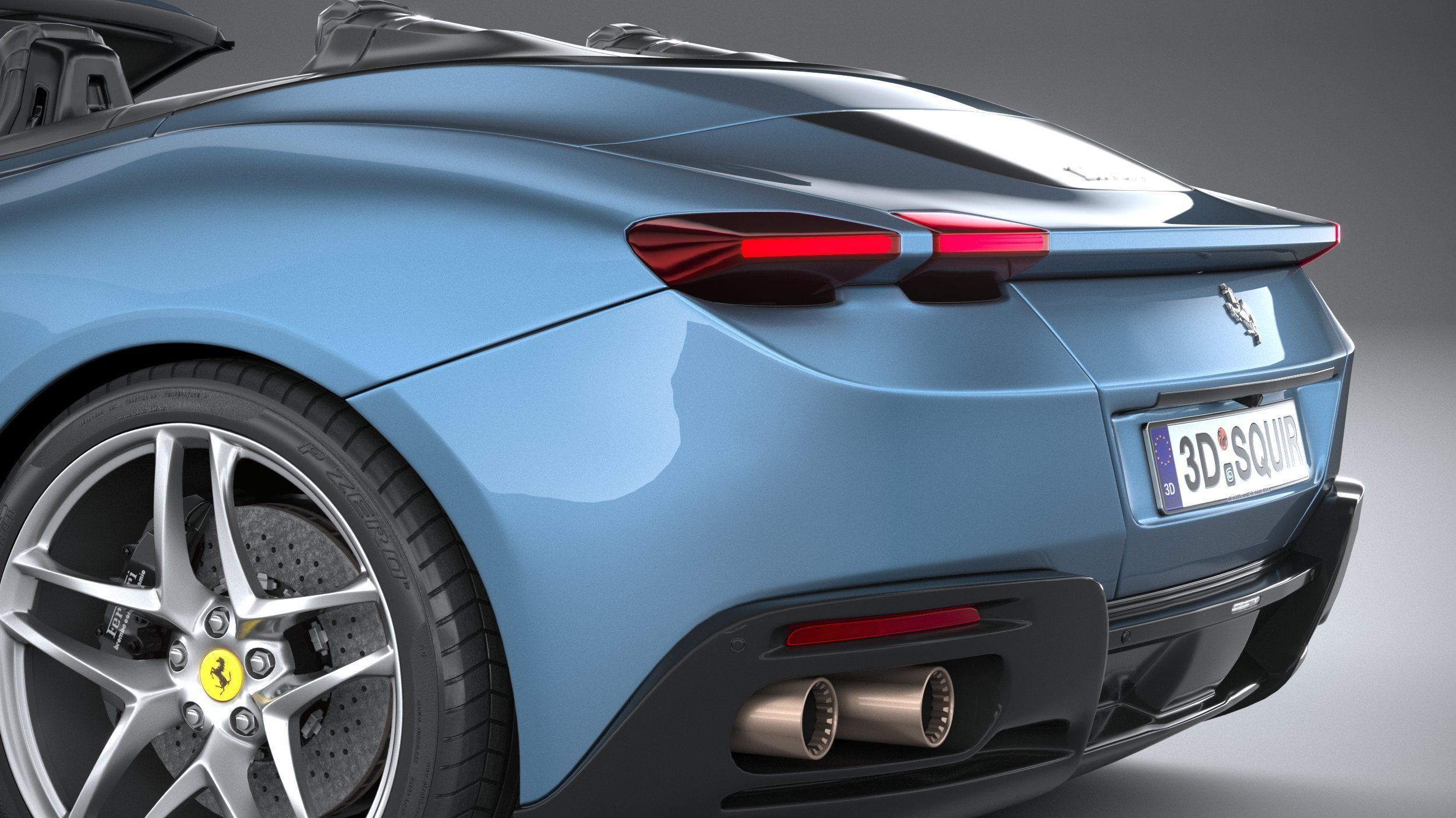 Ferrari Roma Spider 2024 3D model | CGTrader