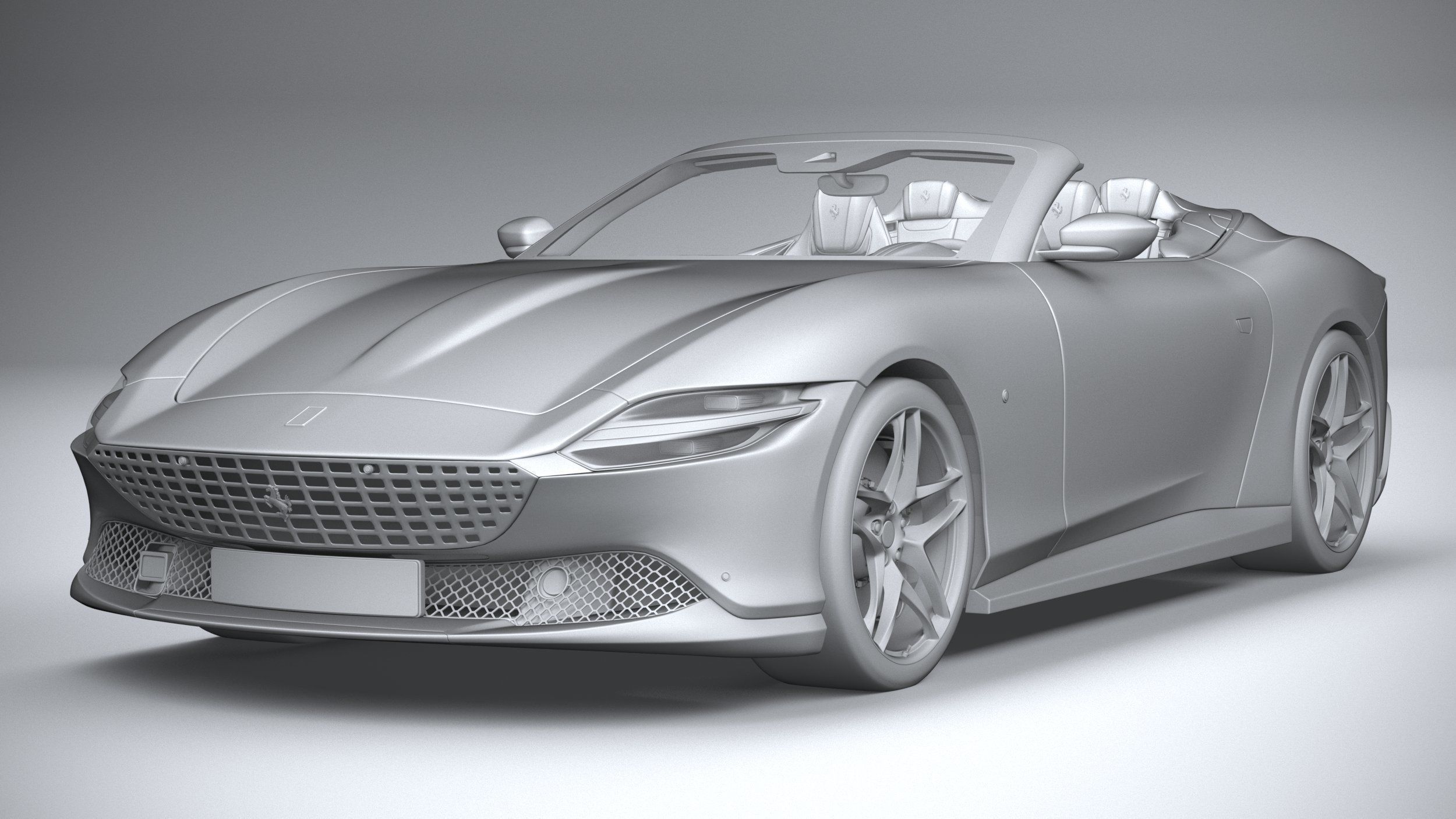 Ferrari Roma Spider 2024 3D model | CGTrader