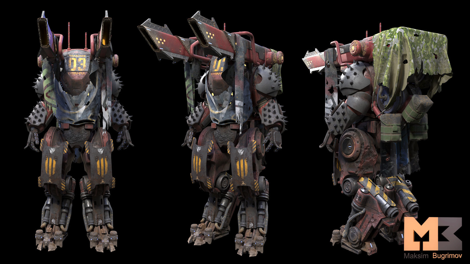 3D model SCI-FI Characters 02 TITAN VR / AR / low-poly | CGTrader