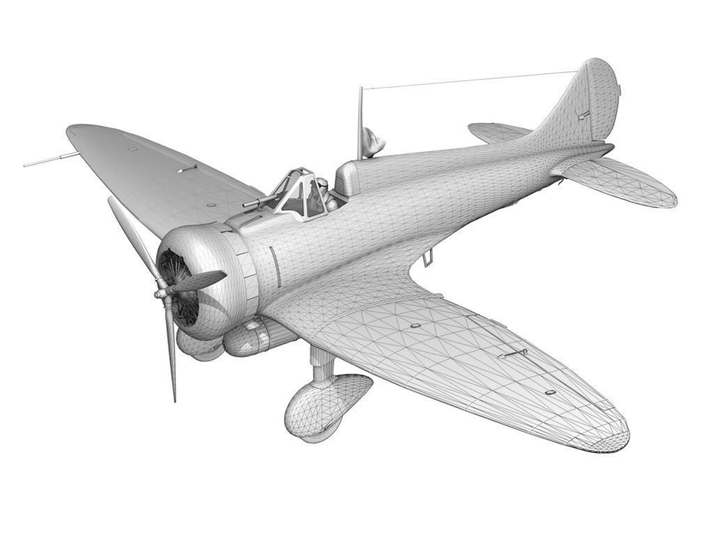 Mitsubishi A5M2 Type96 - Claude 3D model | CGTrader