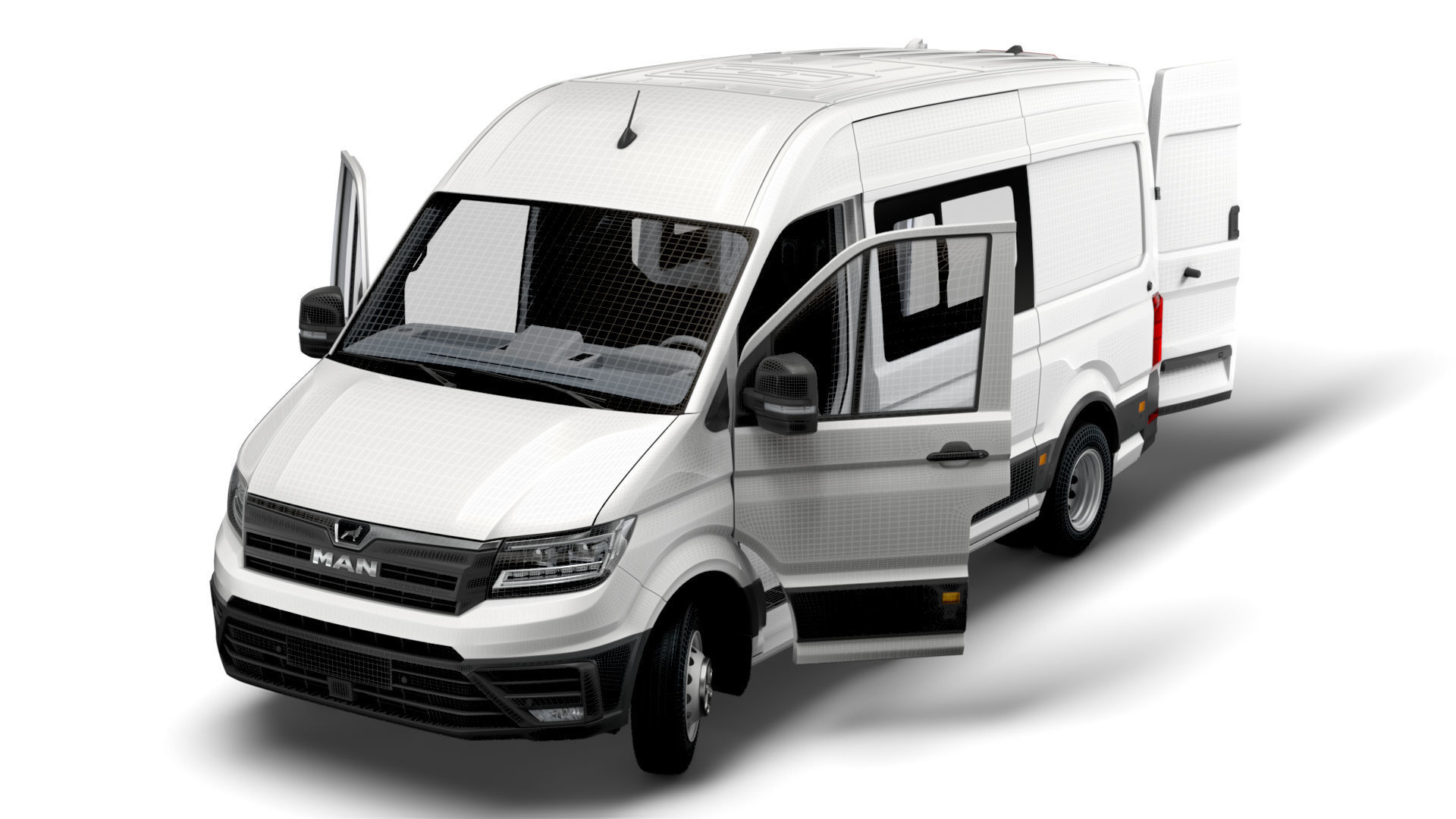 MAN TGE Combi L2H2 HQ Interior 2023 3D model | CGTrader