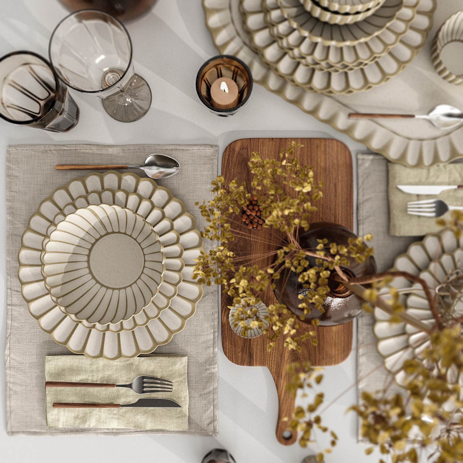 Tableware zara 3D model | CGTrader