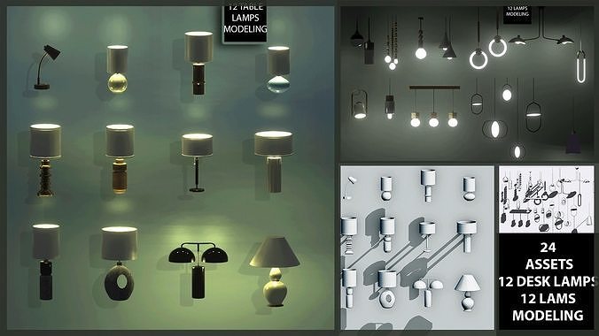 3D model LIGHTING COLLECTION PACK VR / AR / low-poly | CGTrader