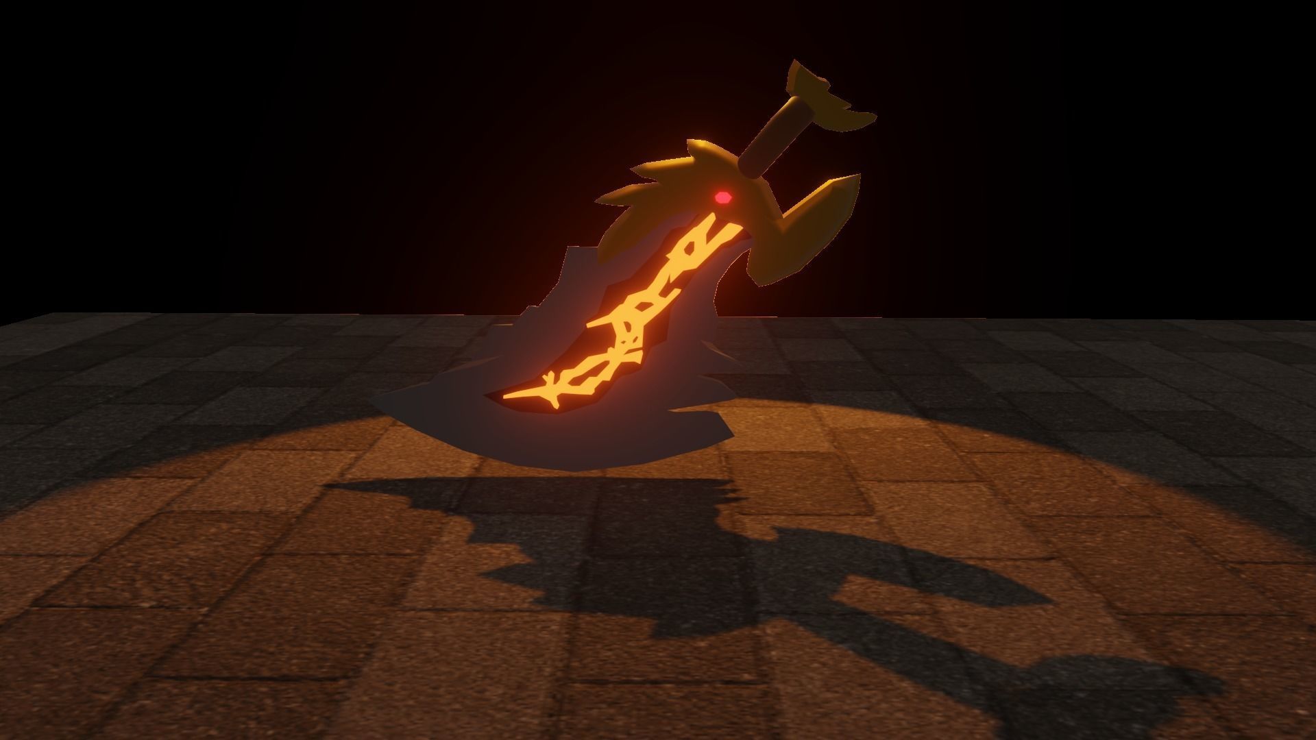 3D model Simple Blade Of Chaos - By Kev140 VR / AR / low-poly | CGTrader