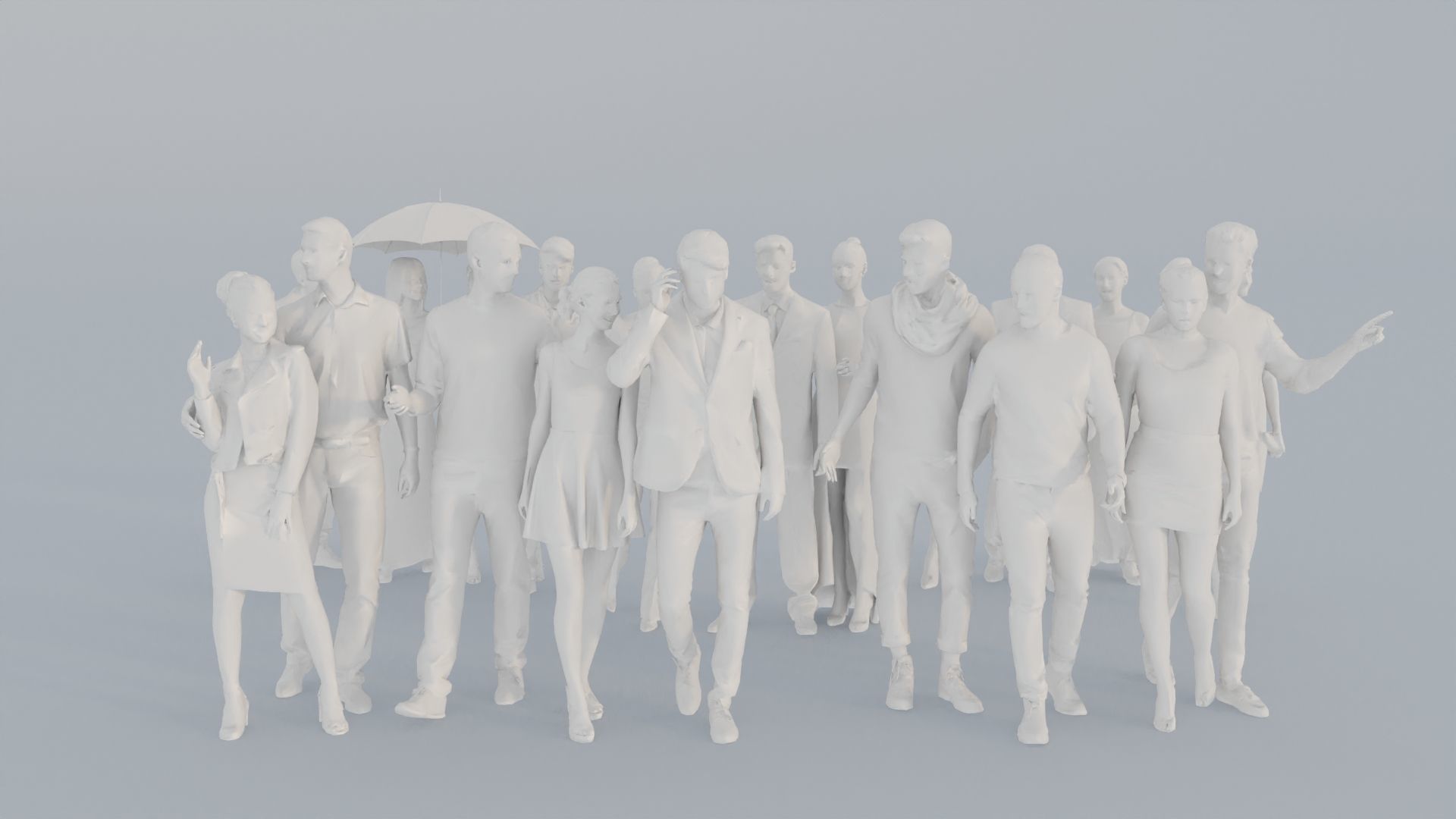 05 CROWDS CASU1 ELE2 SITTING PEOPLE SCANS MAN WOMAN 3D model 3D ...