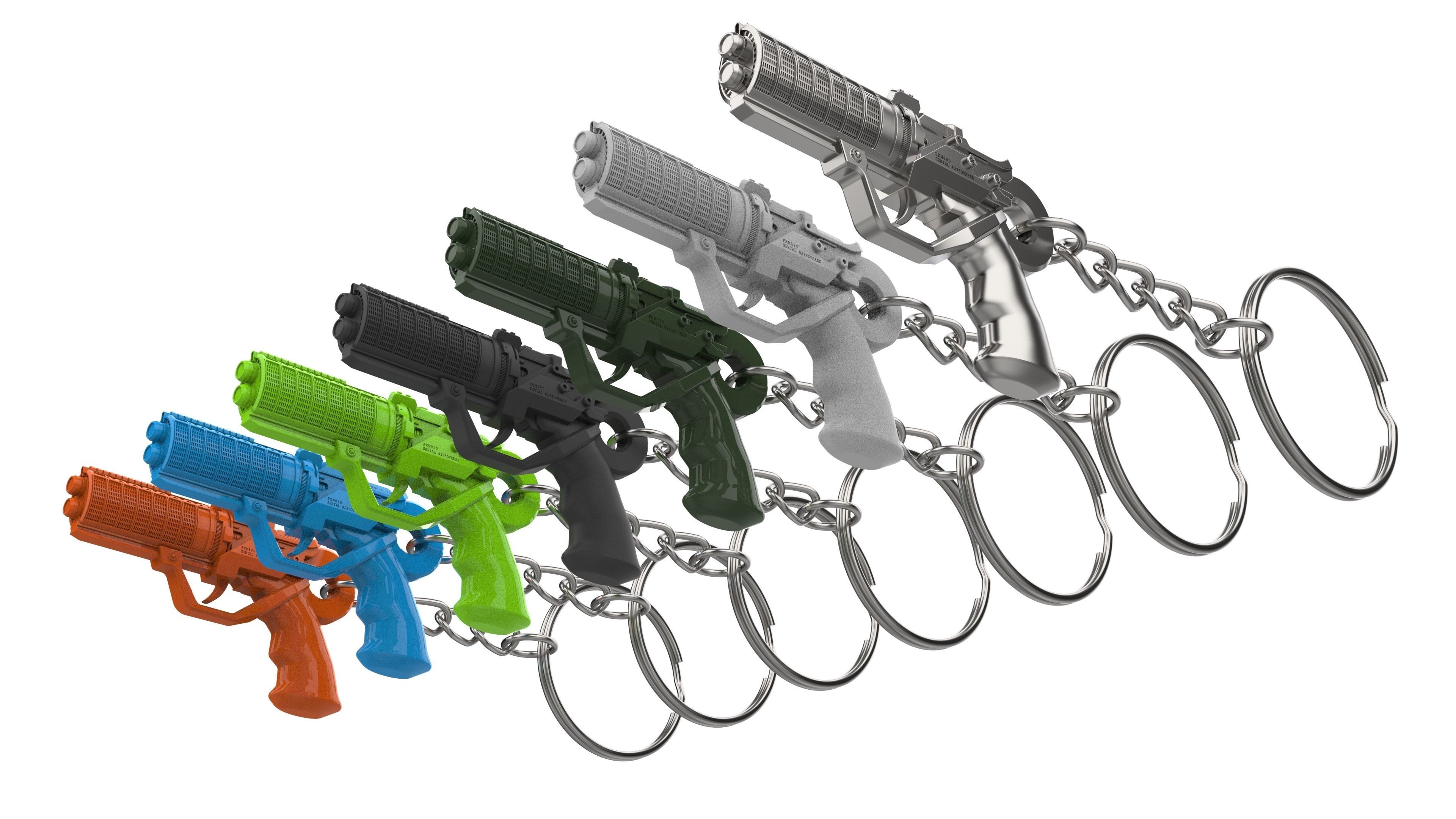 Keychain - Agent K Blaster - Blade Runner - Printable - STL 3D model 3D ...