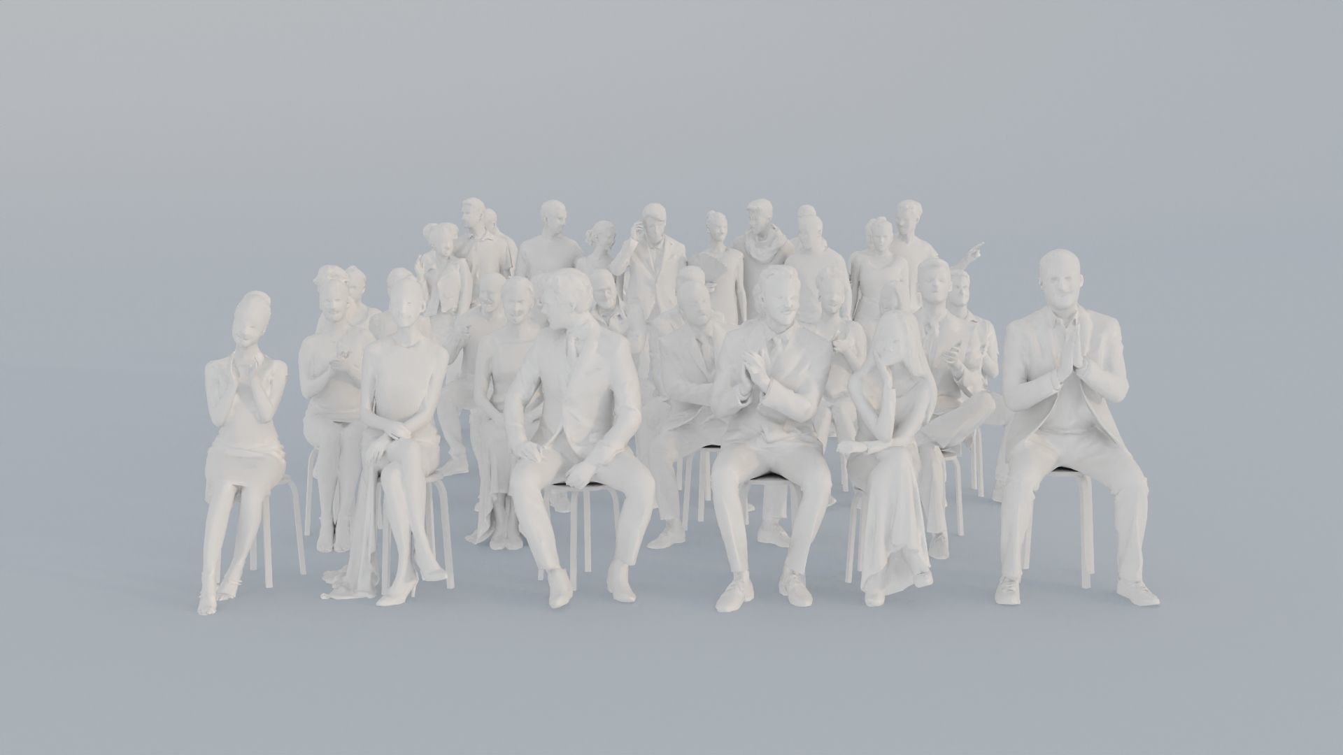 17 SITTCASU SITTELE CASU1 CAFE1 SITTING PEOPLE SCANS MAN WOMAN 3D model ...