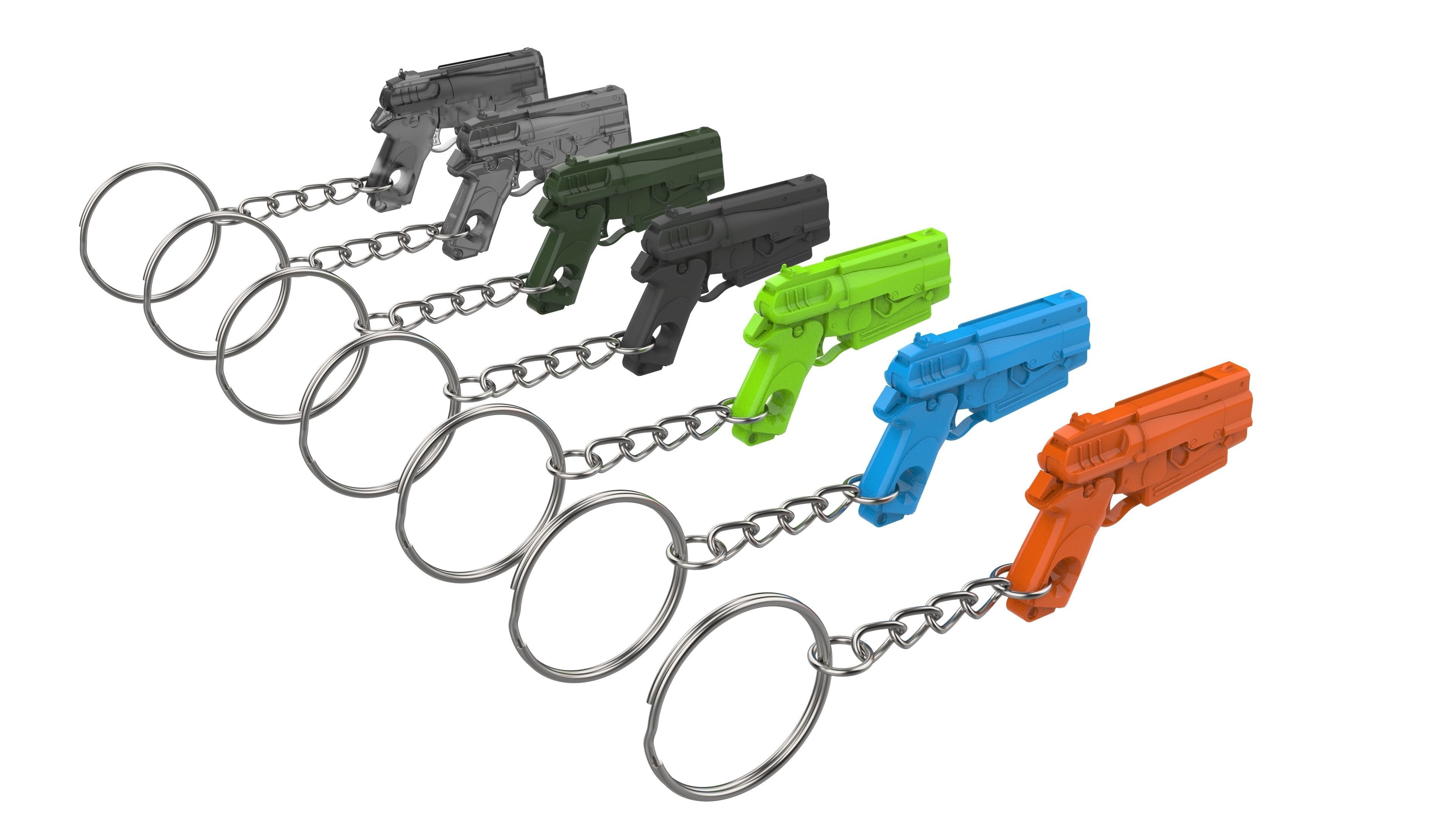 Keychain - 10mm Pistol - Fallout 4 - Printable - STL 3D model 3D ...