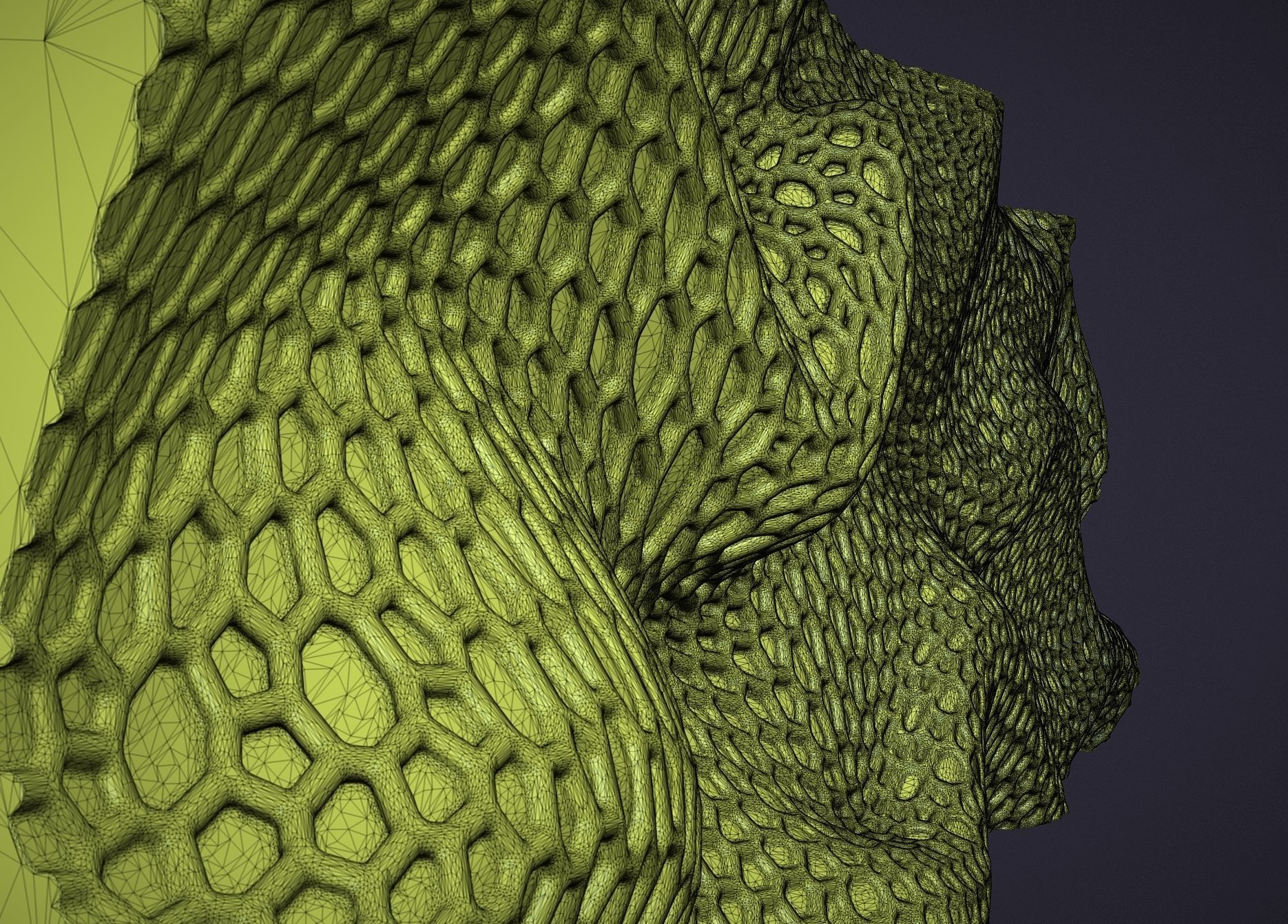 Parametric wall voronoi 3D model 3D printable | CGTrader
