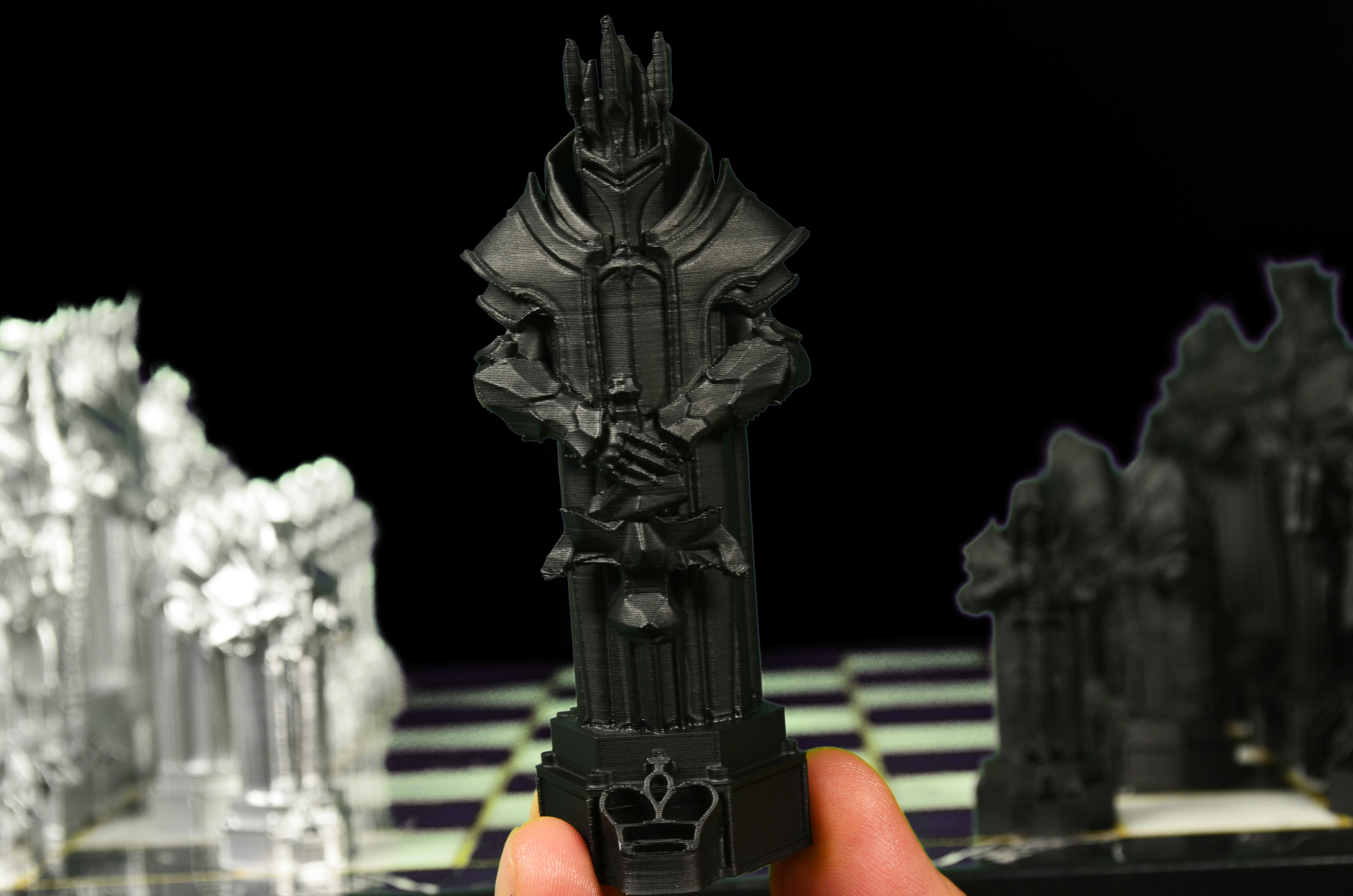 Knight - Crusader V2 Chess Set - 6 Chess Pieces 3D model 3D printable ...