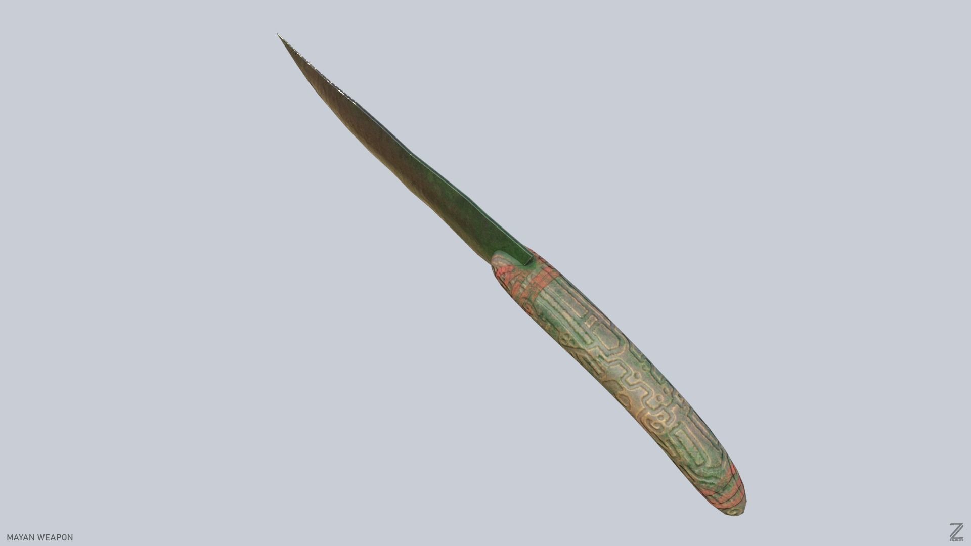 3D model Mayan weapon VR / AR / low-poly | CGTrader