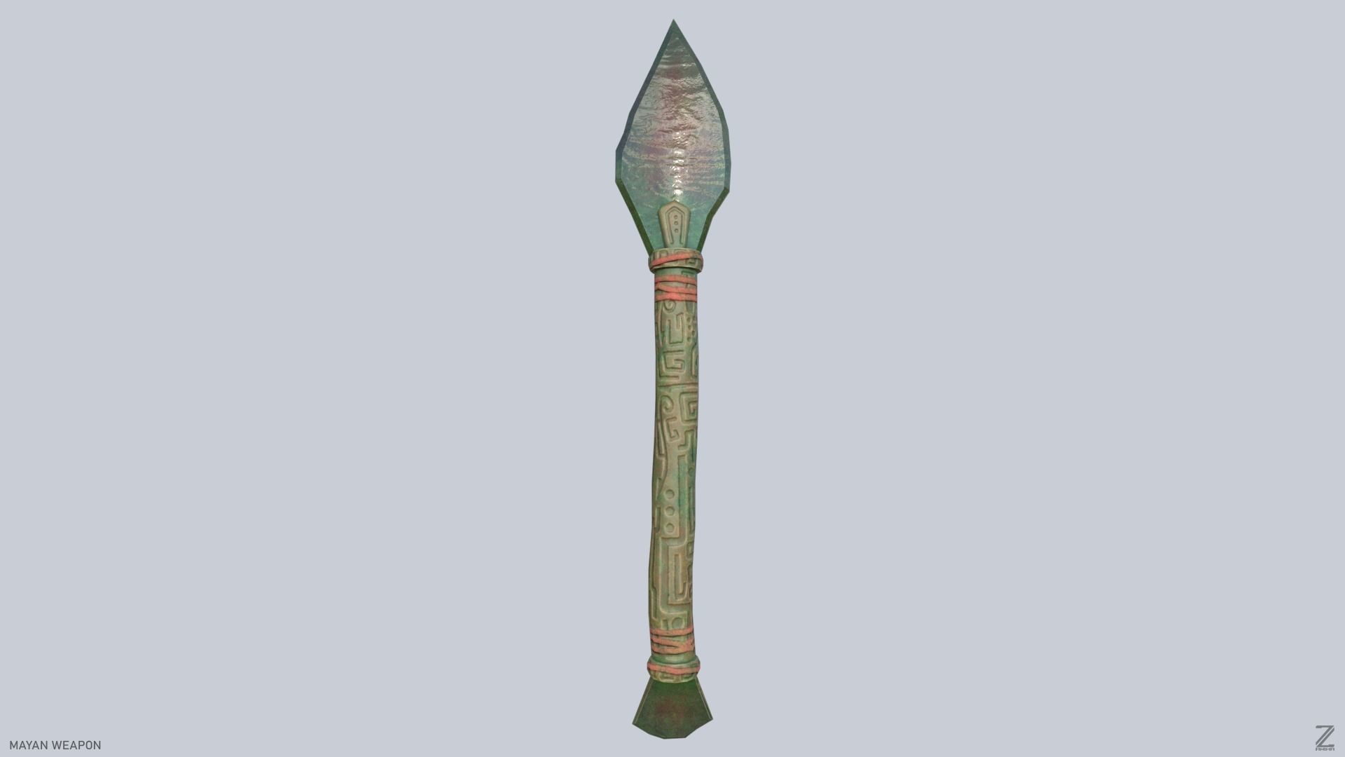3D model Mayan weapon VR / AR / low-poly | CGTrader