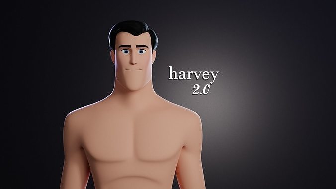 Harvey Stylized Male Character 3D model | CGTrader
