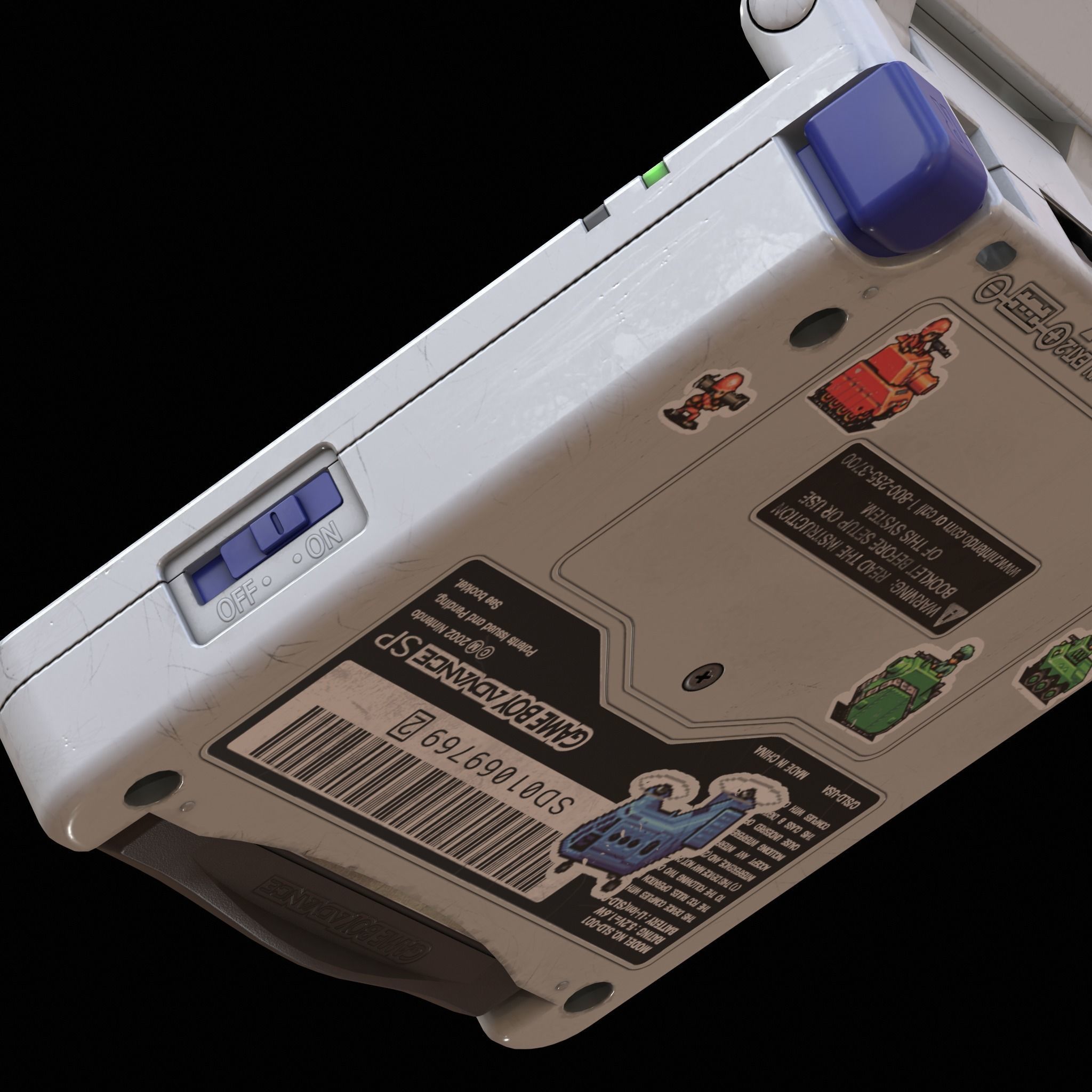 3D model Gameboy Advance SP Advance Wars VR / AR / low-poly | CGTrader