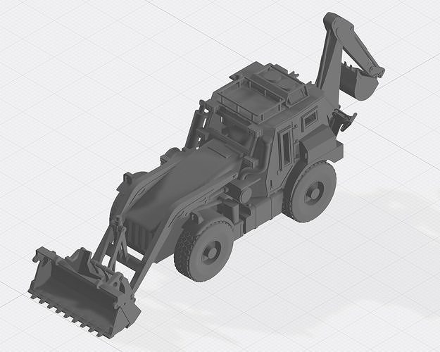 JCB HMEE - High Mobility Engineer Excavator 3D model 3D printable ...