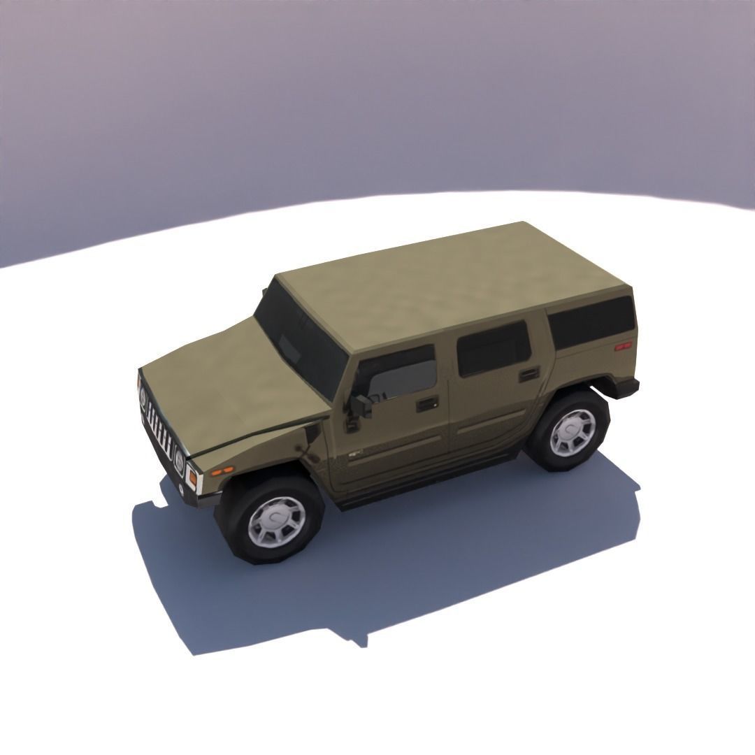3D model Hummer Lowpoly VR / AR / low-poly | CGTrader