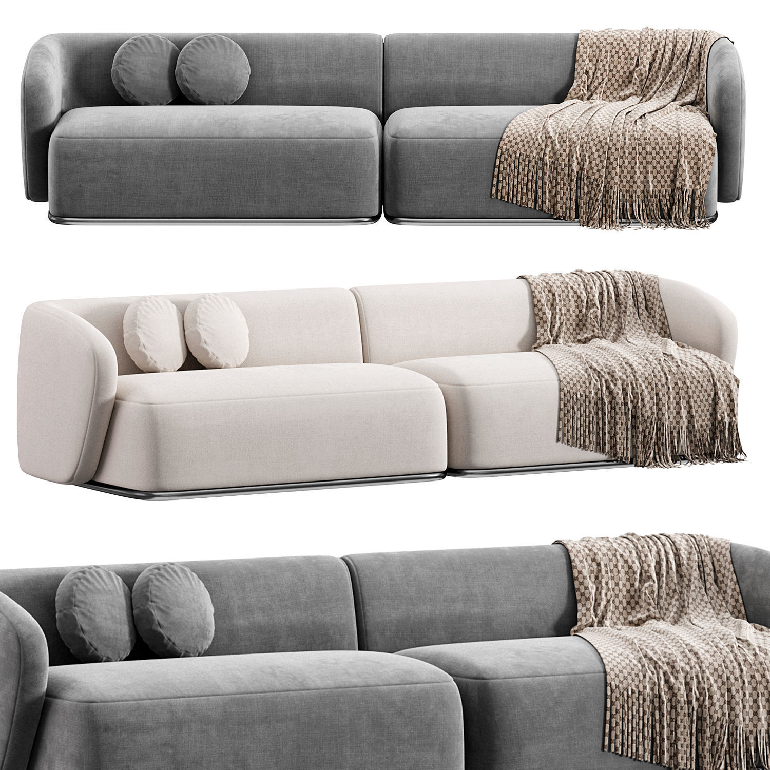 Rene Sectional Sofa 3D model | CGTrader