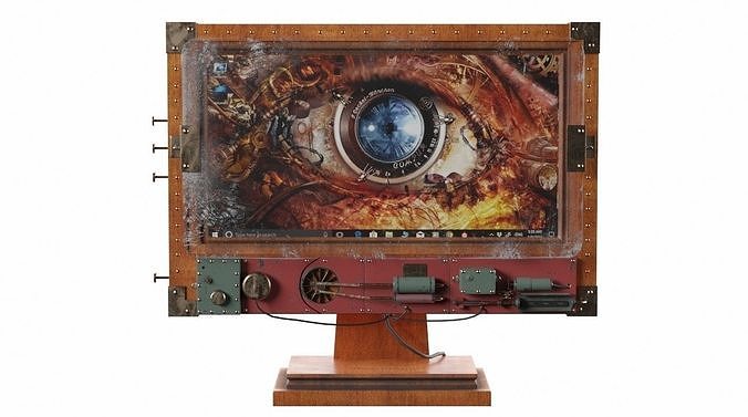 Steampunk Monitor 3D model | CGTrader
