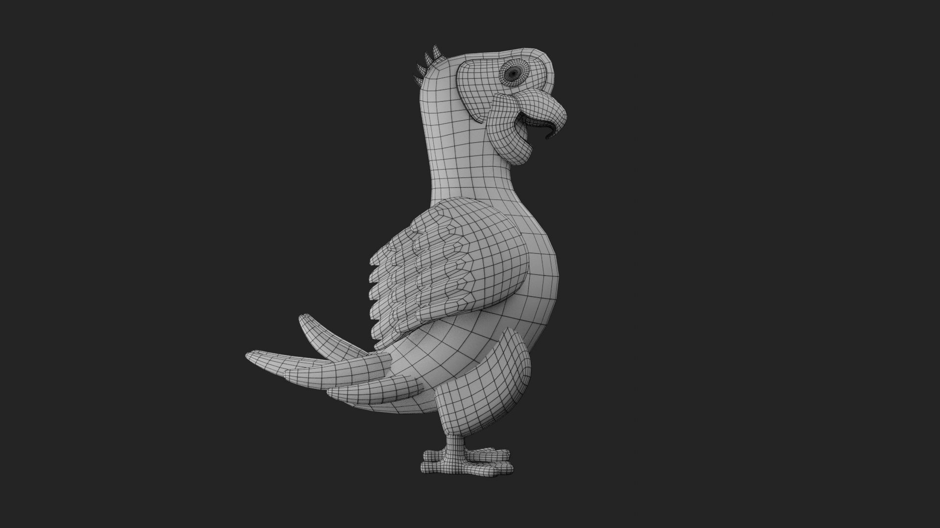 Red Parrot Bird 3D model 3D printable | CGTrader