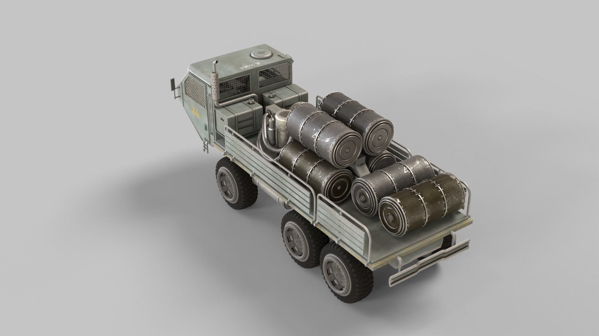 Bomb truck 3D model | CGTrader