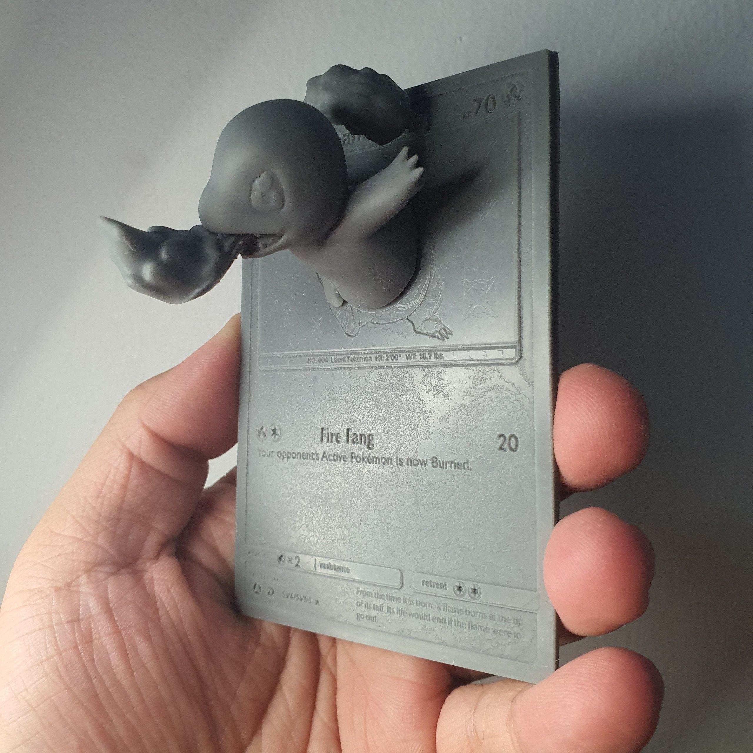 Charmander 4D Card Fan Custom 3D Printing File Pokemon 3D model 3D ...