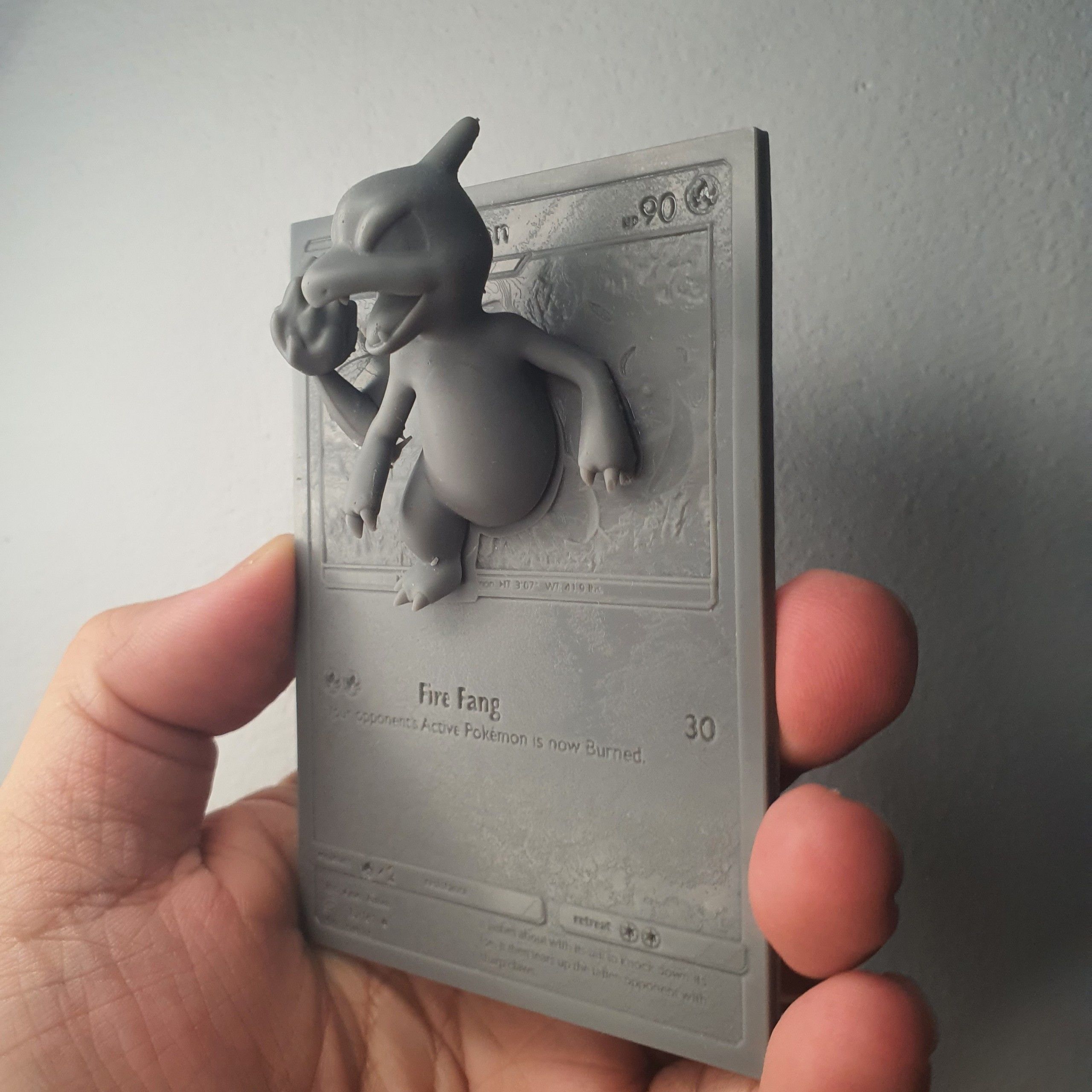 Charmeleon 4D Card Fan Custom 3D Printing File Pokemon 3D model 3D printable | CGTrader