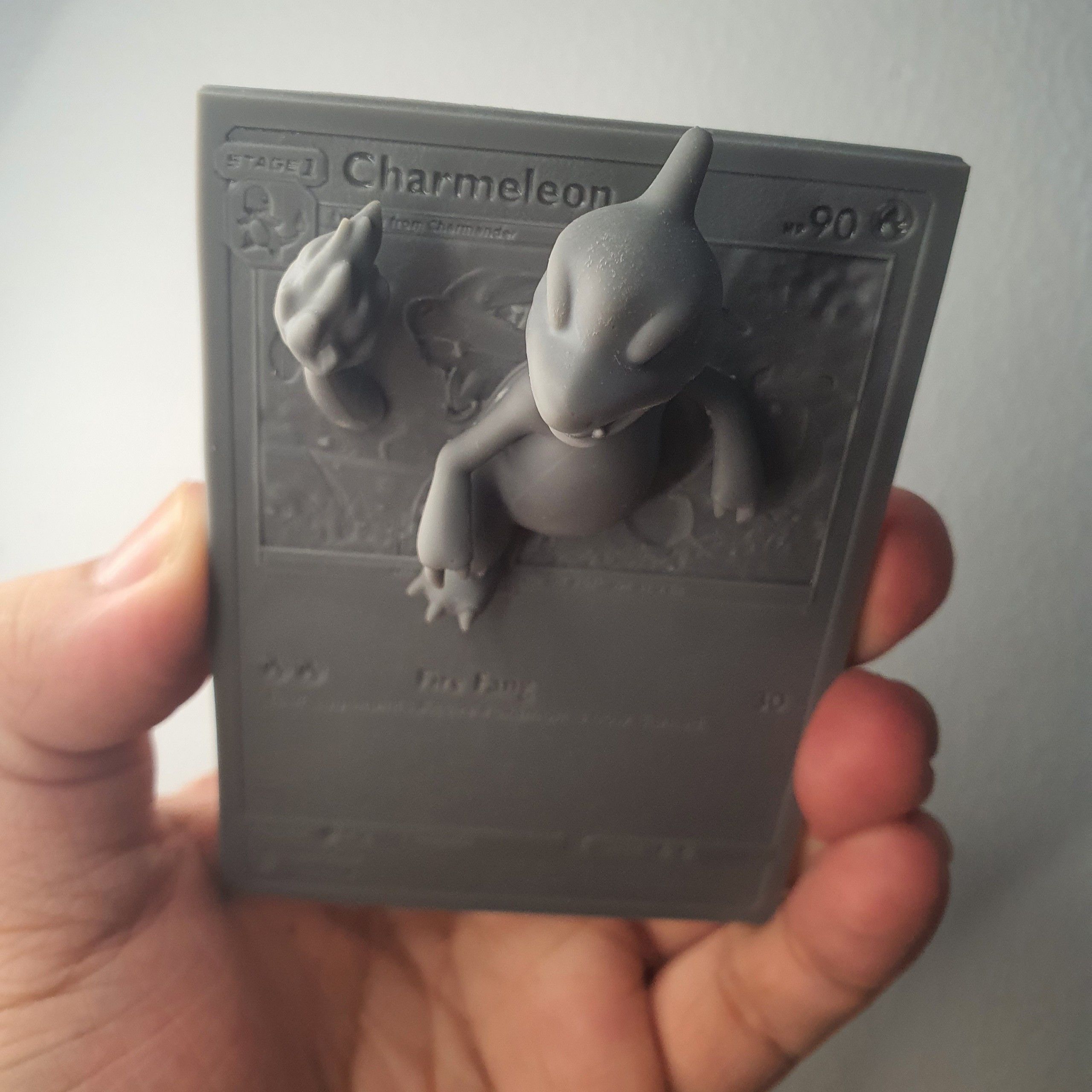 Charmeleon 4D Card Fan Custom 3D Printing File Pokemon 3D model 3D ...