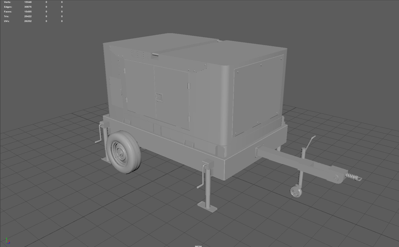 3D model Portable Diesel Generator Set VR / AR / low-poly | CGTrader